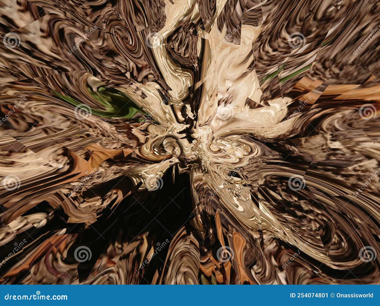 Abstract Brown Background. Shapes, Blurs and Tones Stock Illustration ...