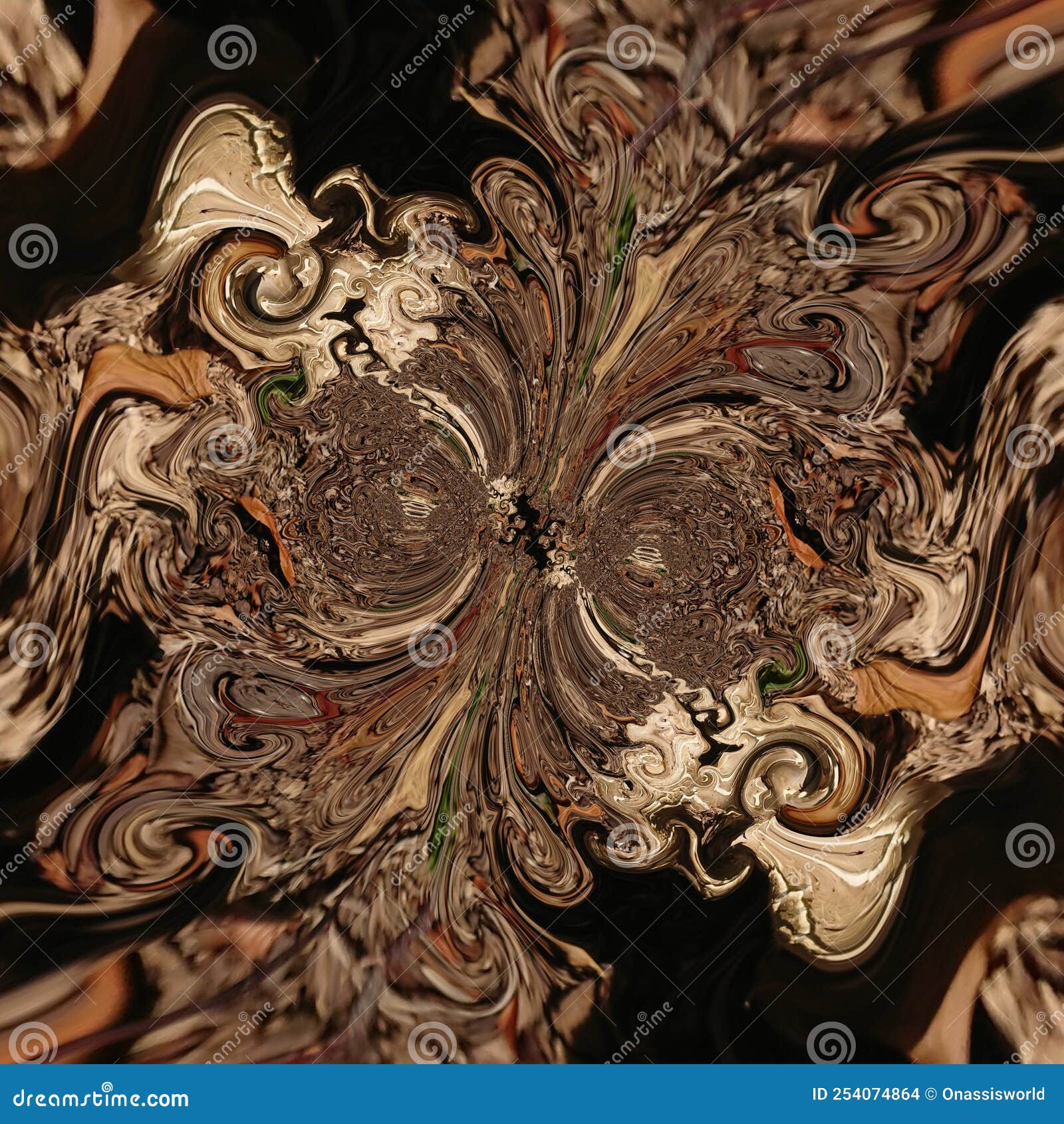 Abstract Brown Background. Shapes, Blurs and Tones Stock Illustration ...