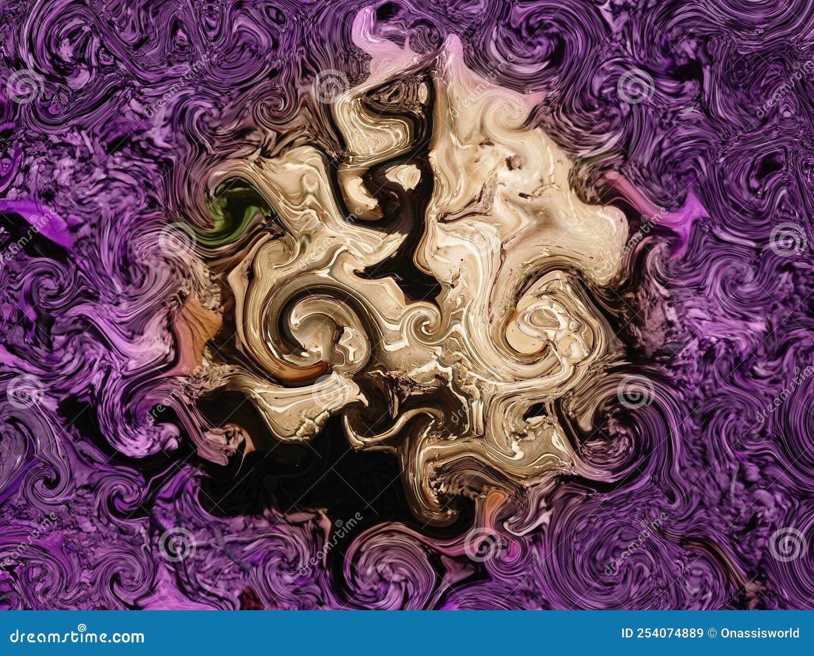 Abstract Brown Background. Shapes, Blurs and Tones Stock Illustration ...