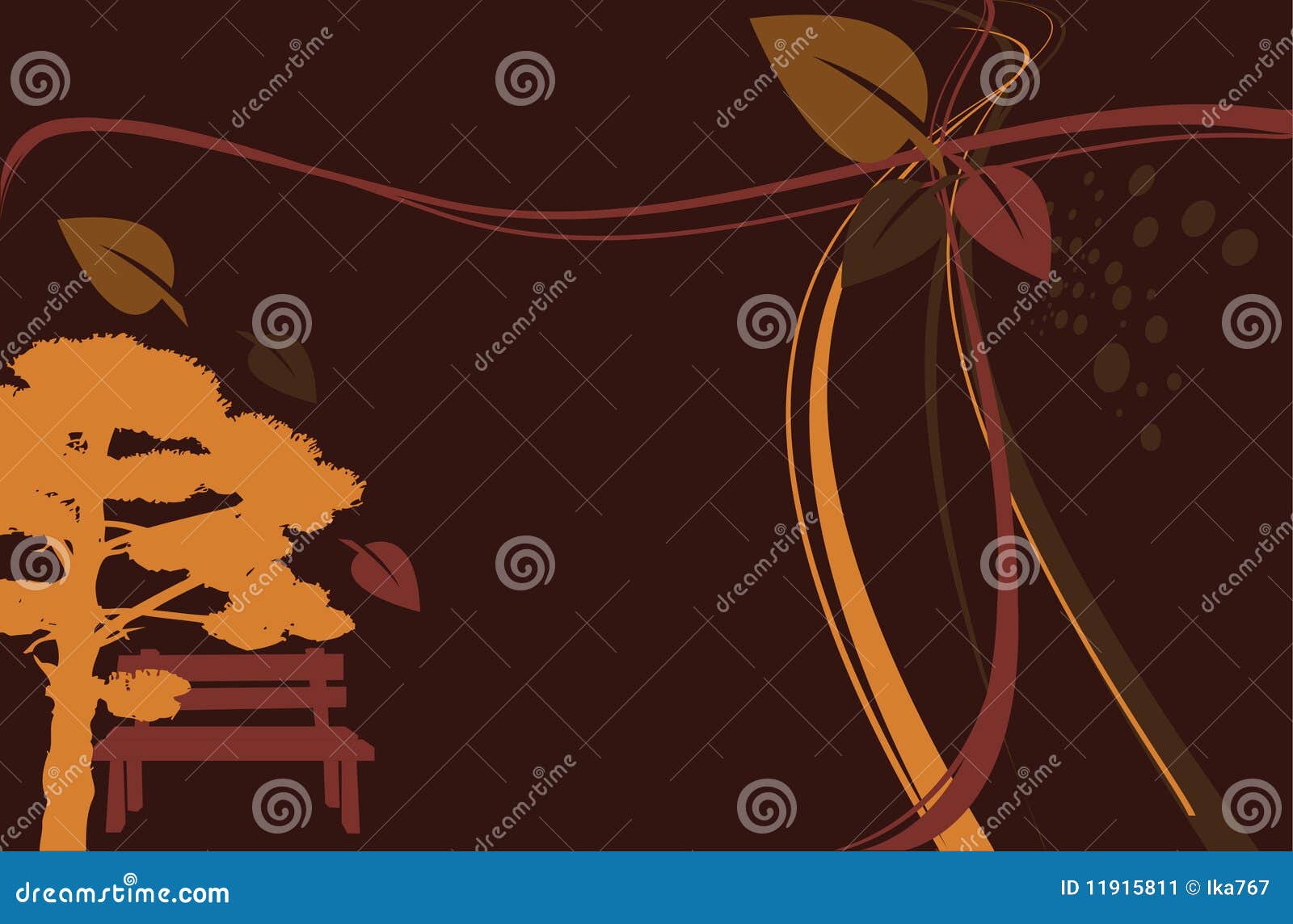 Abstract Brown Background with Tree Stock Vector - Illustration of ...