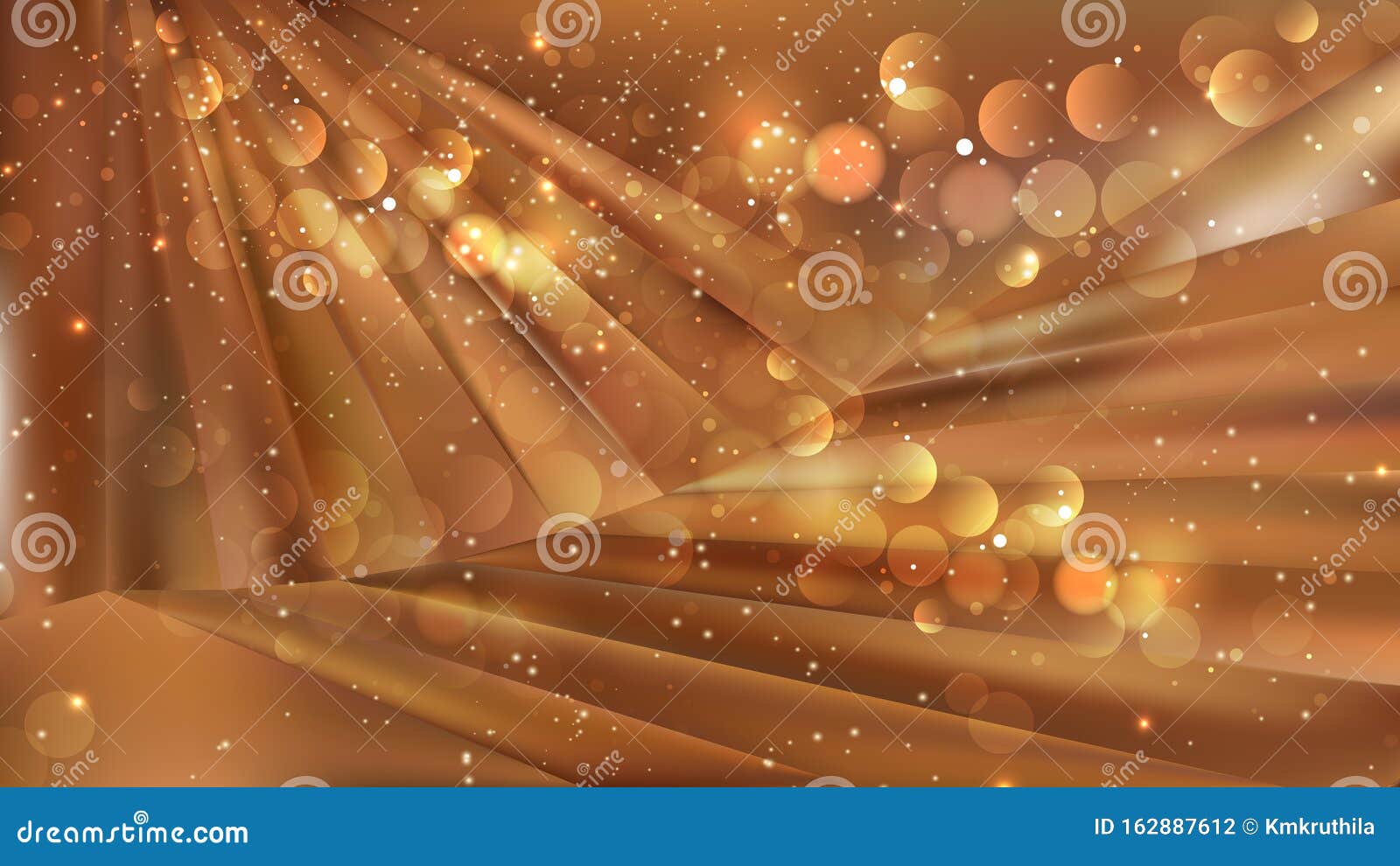 Abstract Brown Bokeh Background Design Stock Vector - Illustration of glitter, shiny: 162887612