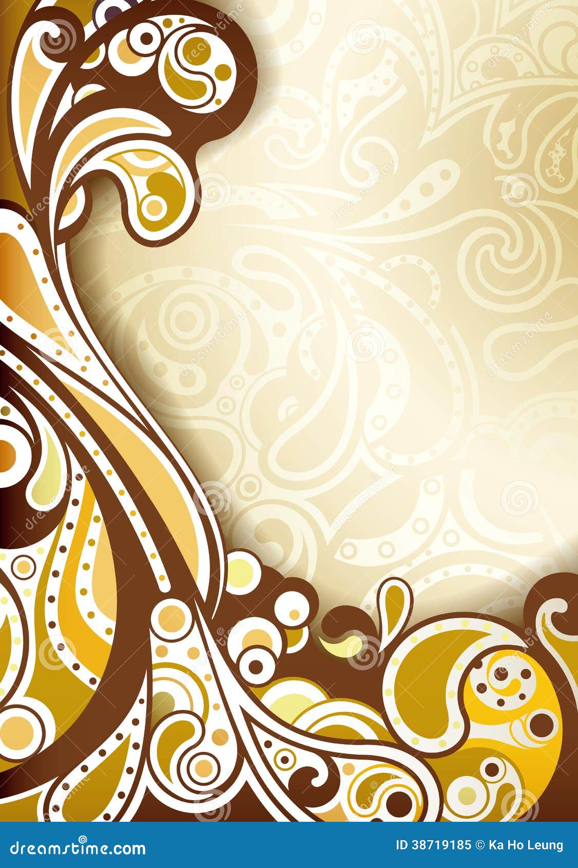 Abstract Brown Curve stock illustration. Illustration of abstract ...