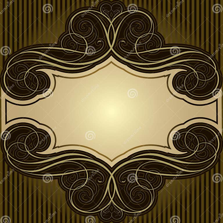 Abstract brown frame stock vector. Illustration of gradient - 54733102