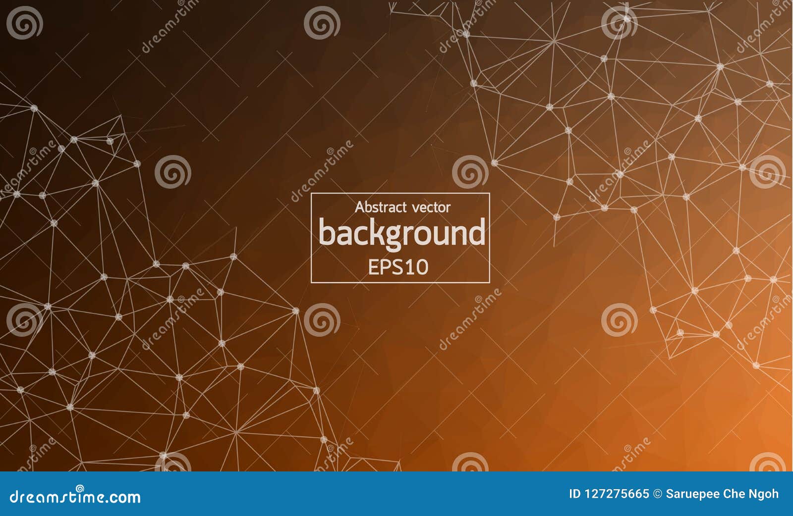 Abstract Brown Geometric Polygonal Background Molecule and ...