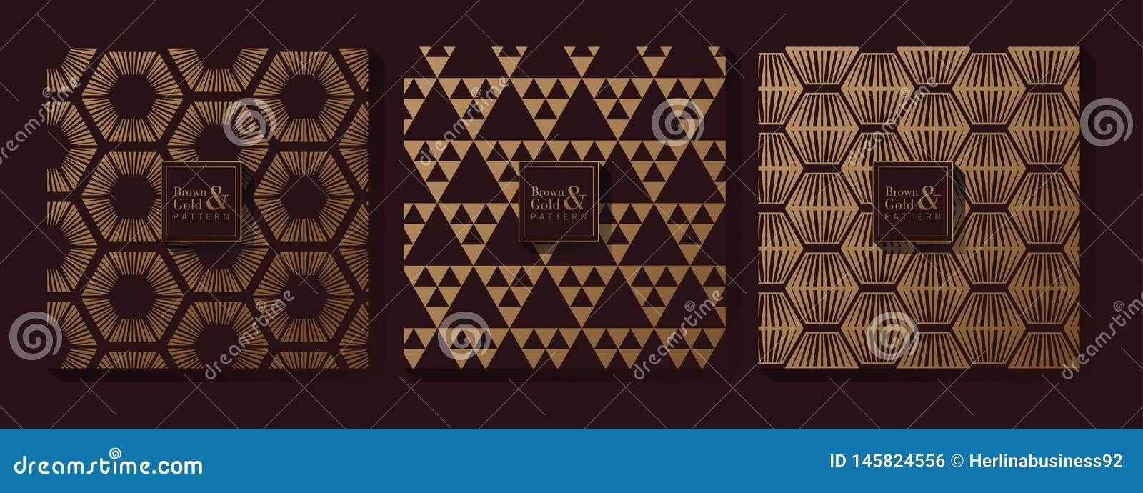 Abstract Brown and Gold Pattern Stock Illustration - Illustration of ...