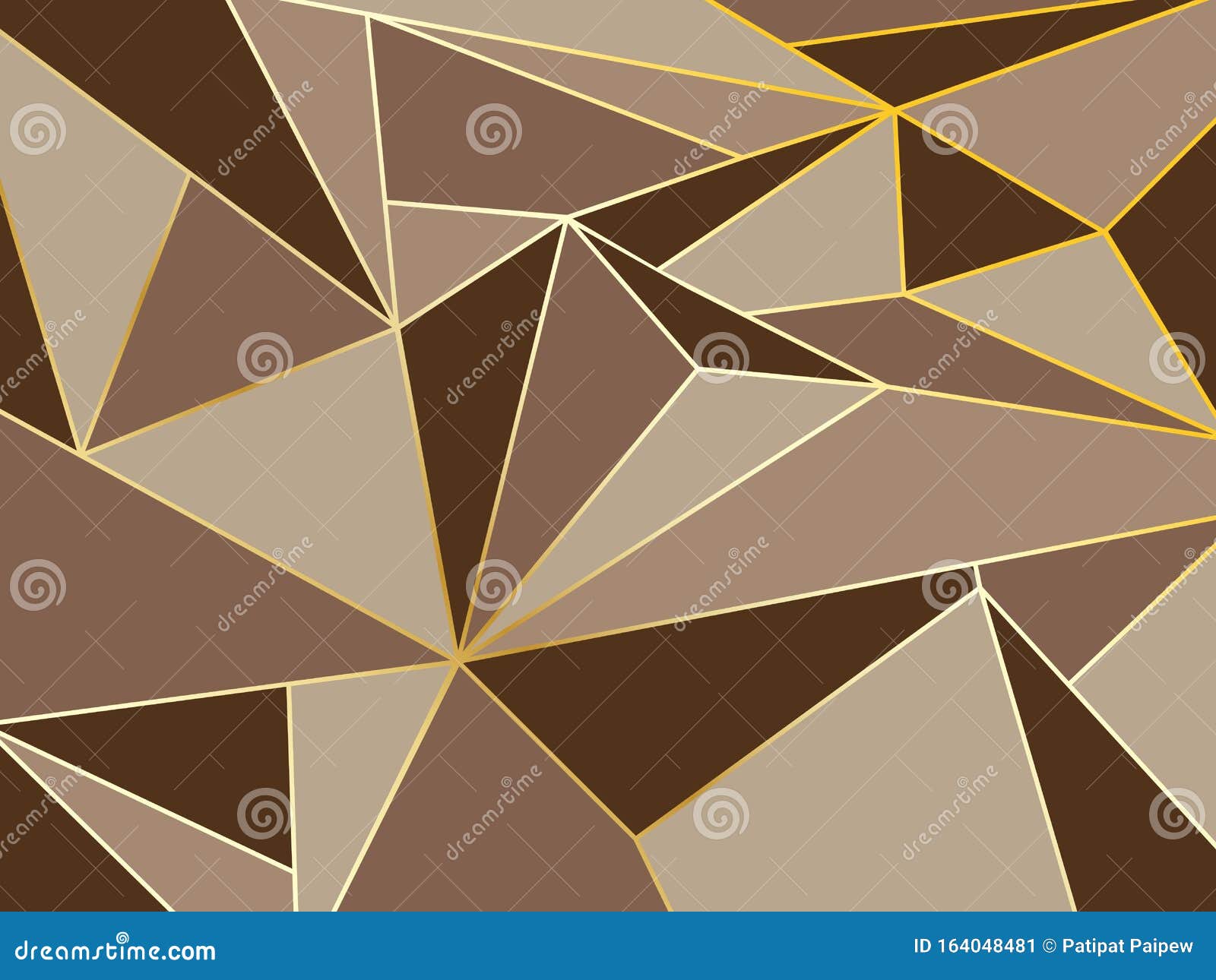 Brown Polygon Pattern In Brown Color Background Royalty-Free Stock ...