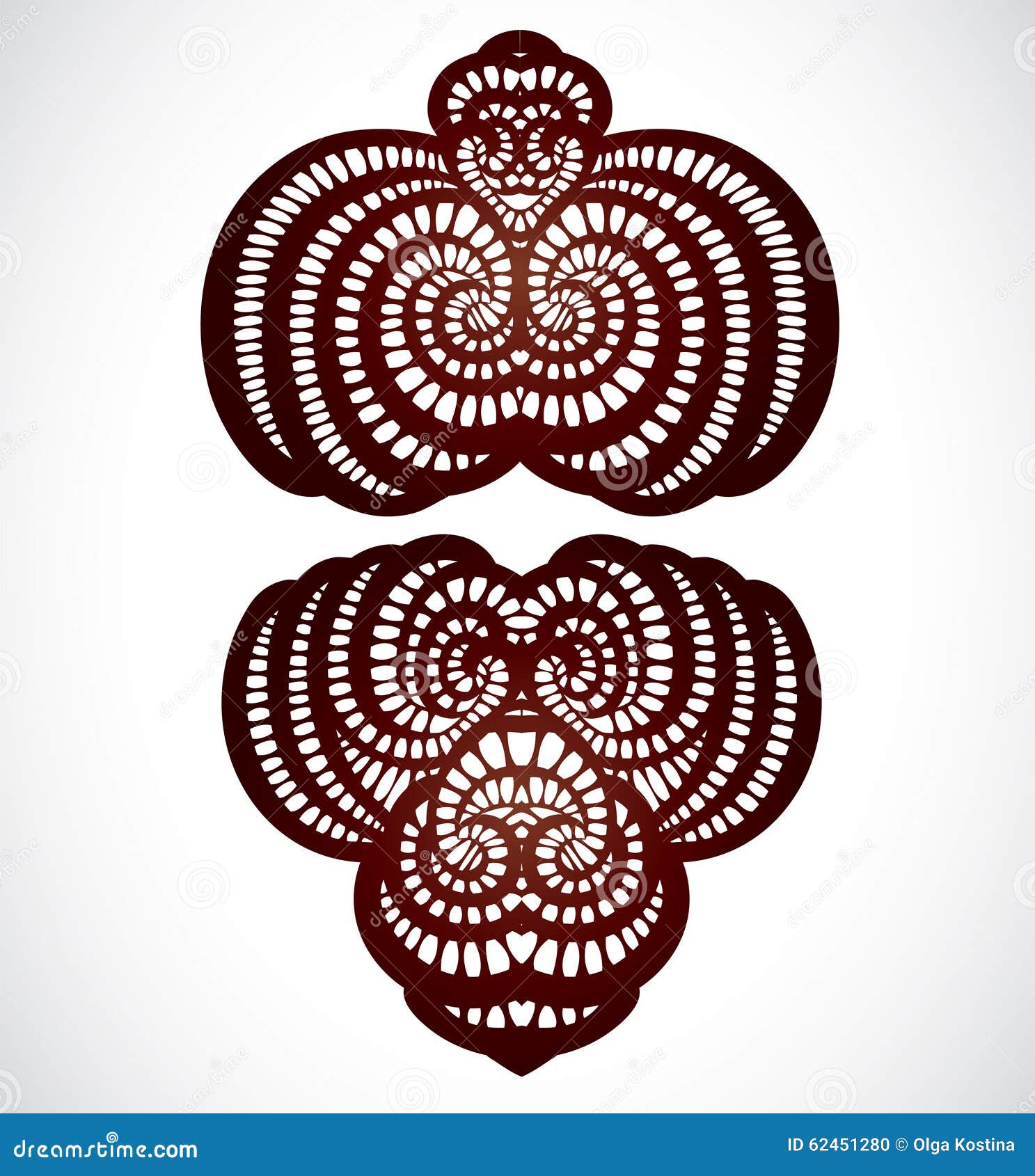 Abstract brown shapes. stock vector. Illustration of abstract - 62451280