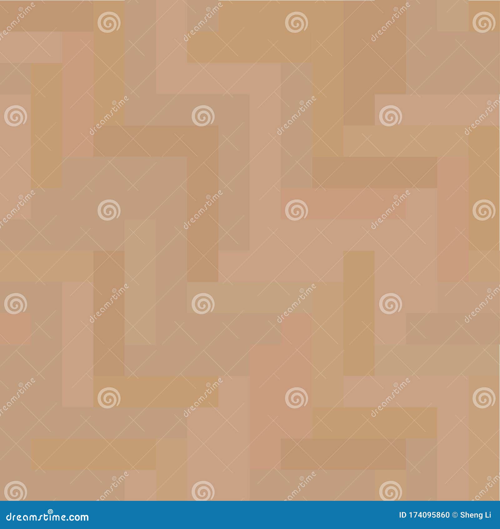 Abstract Brown Square Background, Bricks, Planks Stock Vector ...