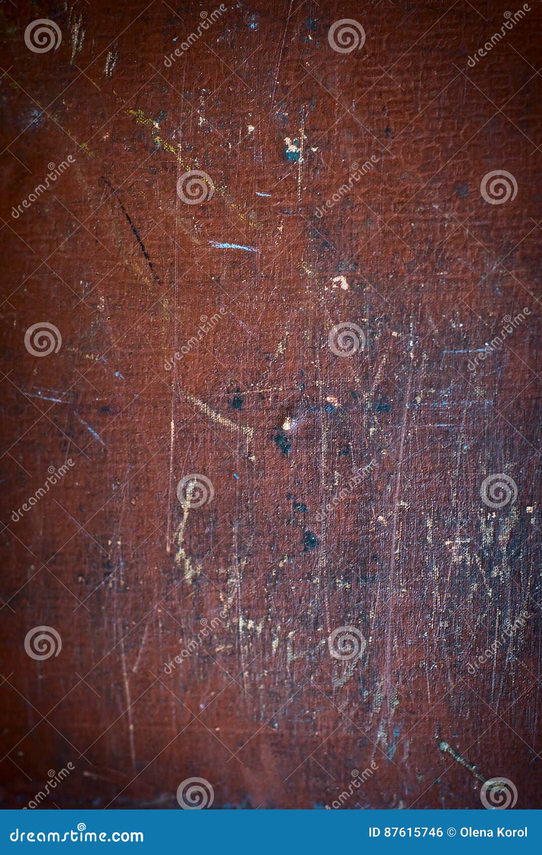 Abstract Brown Texture with Stains, Scratches and Scuffs with Age ...