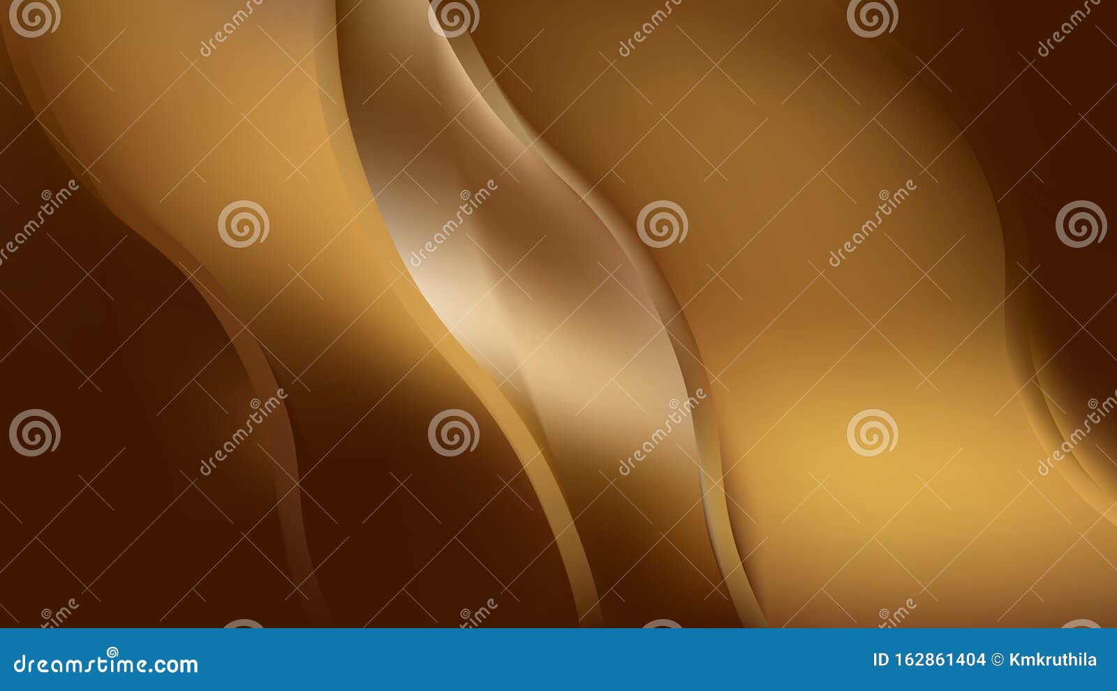 Abstract Brown Wave Background Stock Vector - Illustration of flowing ...