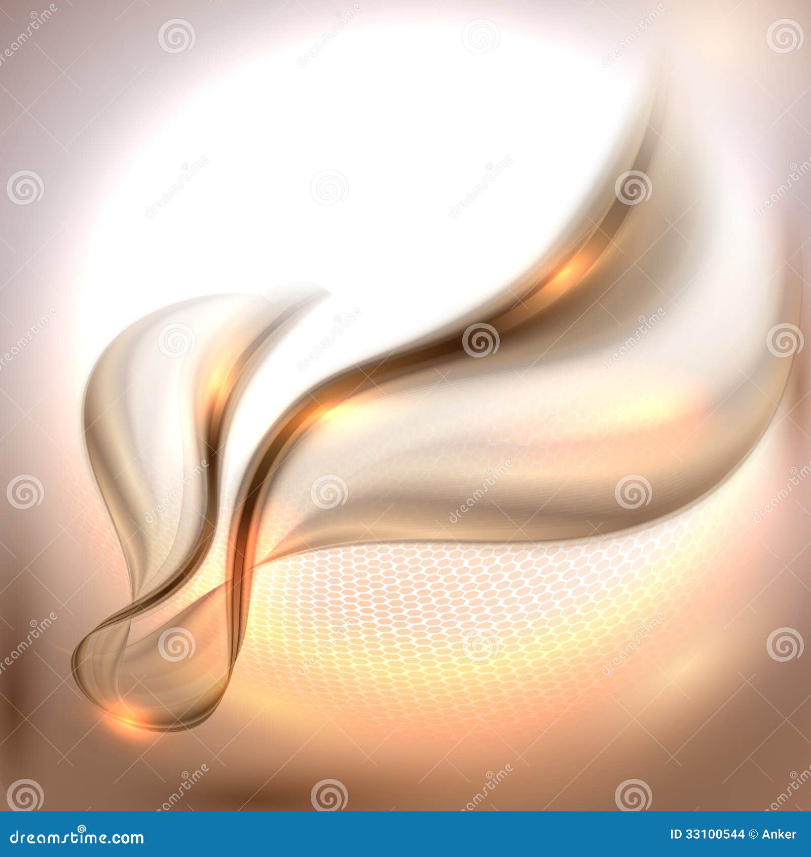 Abstract Brown Waving Background Stock Vector - Illustration of bright ...