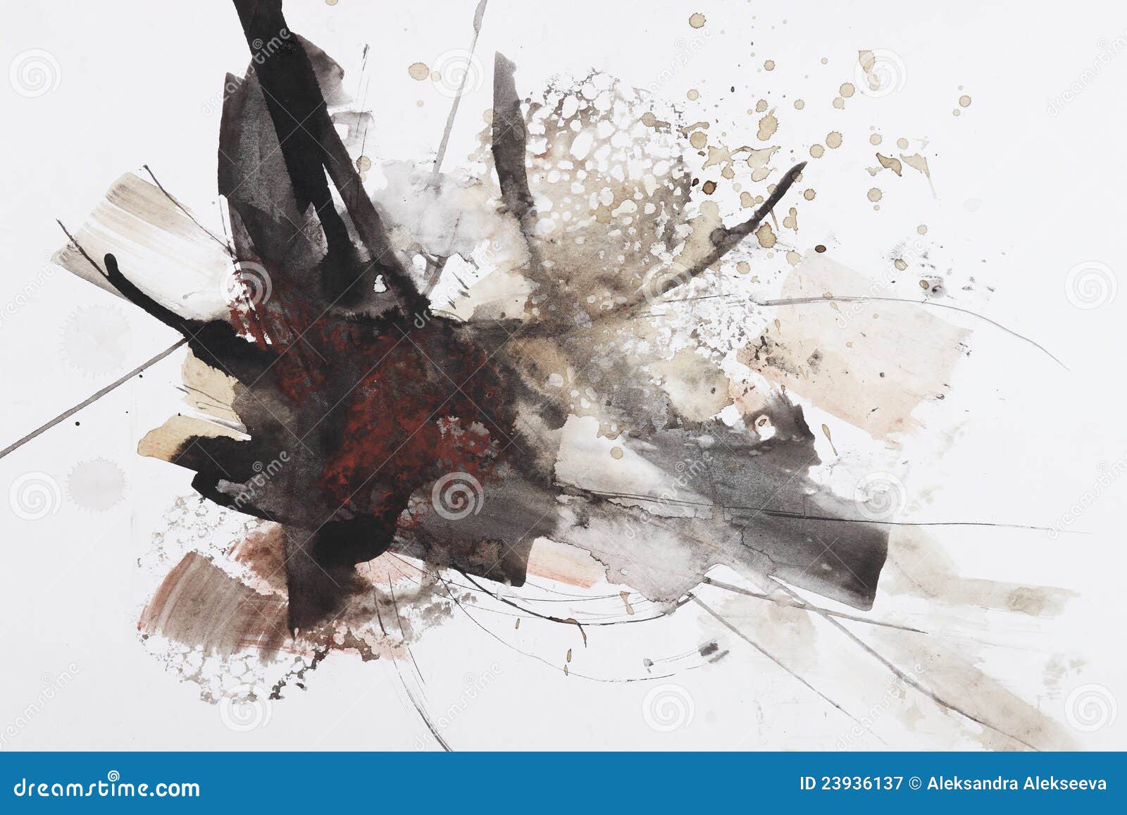 Abstract brush painting stock illustration. Illustration of paint ...