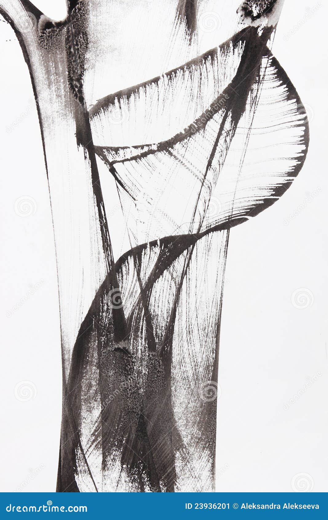 Abstract brush painting stock illustration. Illustration of drawing ...