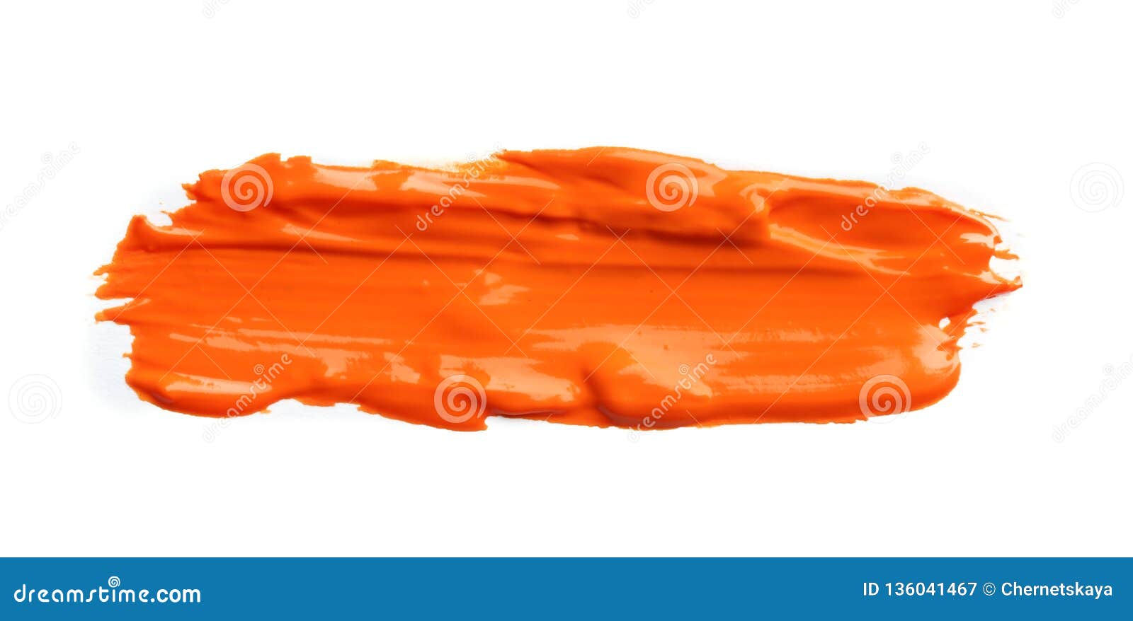 Abstract Brushstroke of Orange Paint Stock Image - Image of brushes ...