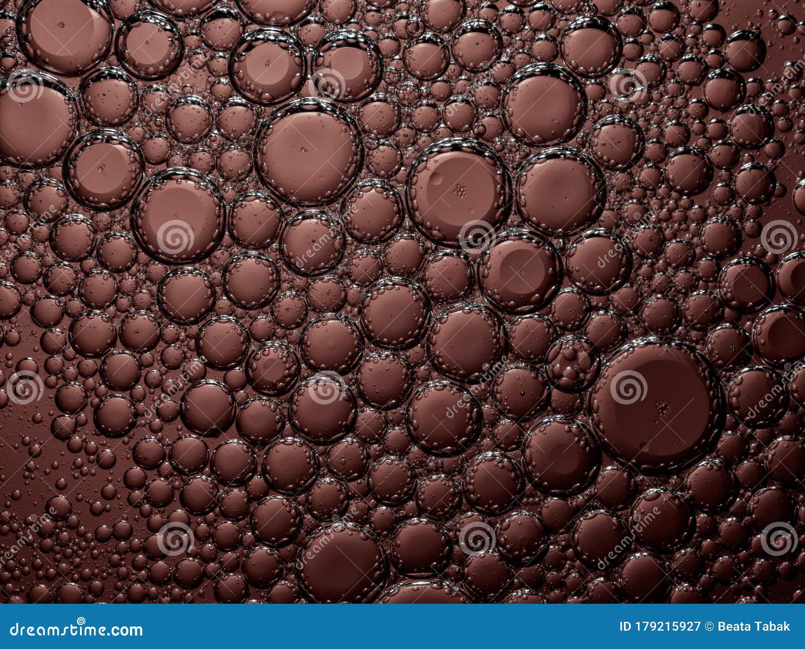 Abstract Bubble Background in Desaturated Red. Slightly Blurred and ...