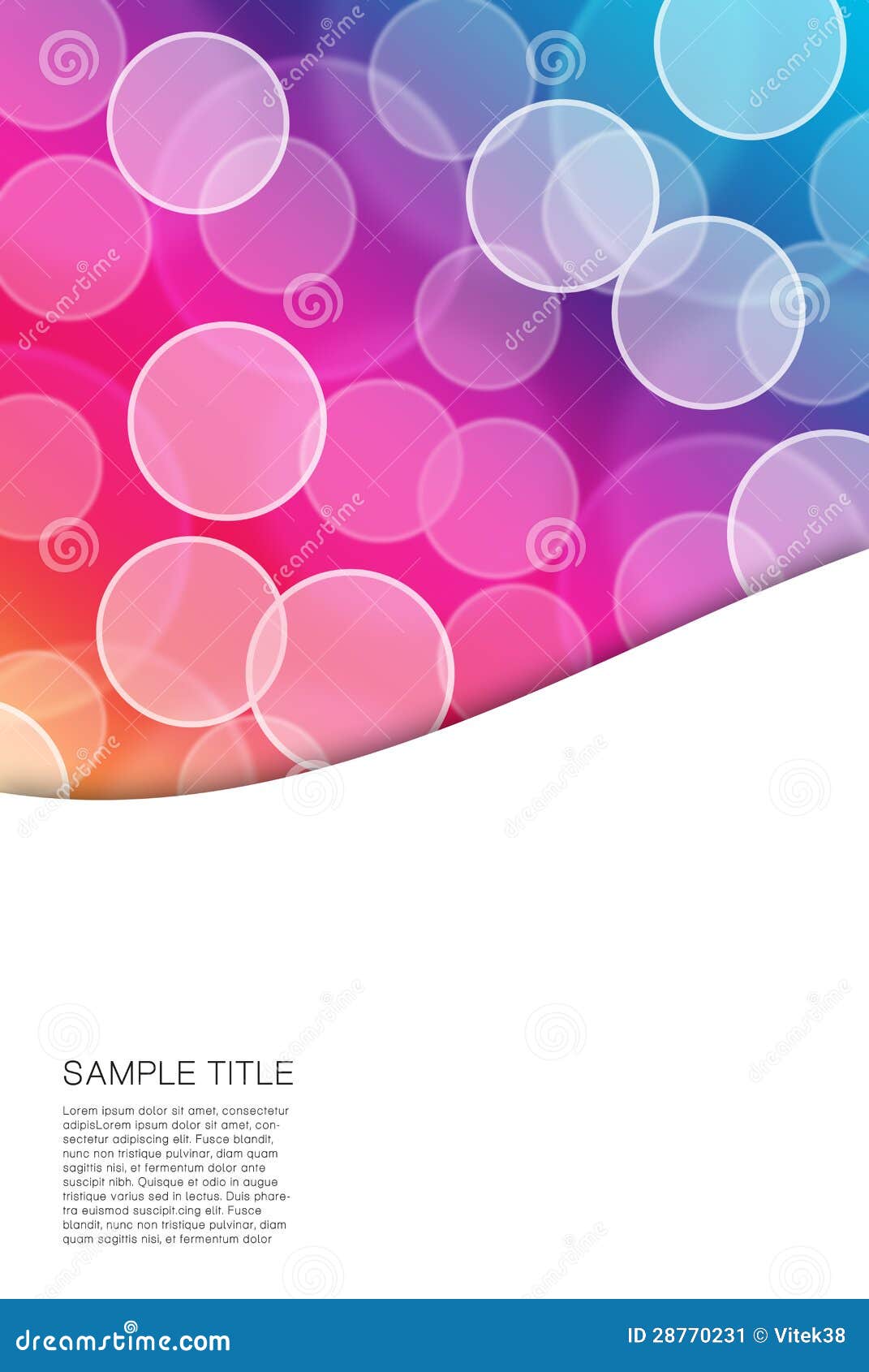 Abstract Bubble Colorfully Background. Stock Illustration ...