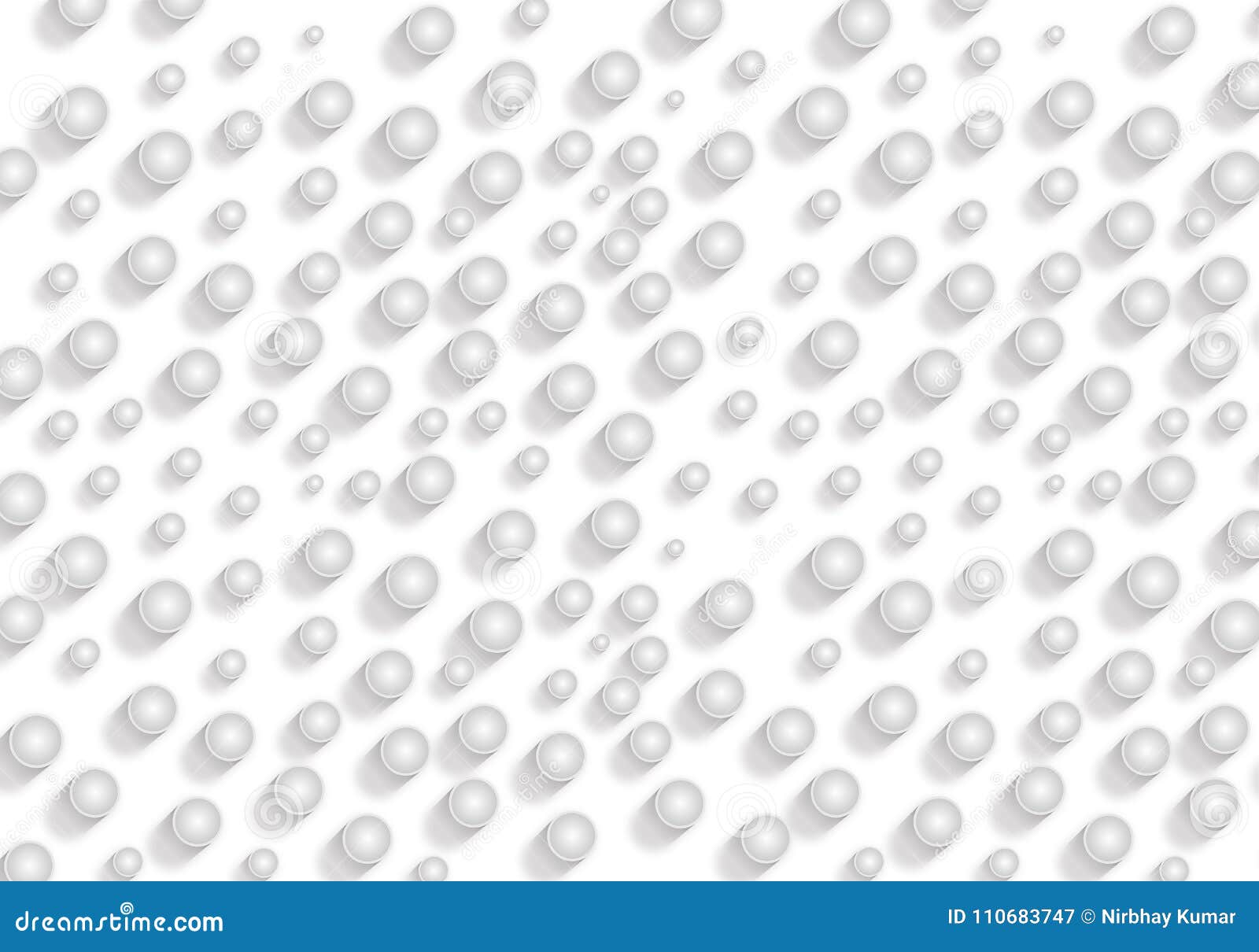 Grey Abstract Bubble 3d Seamless Background Stock Vector - Illustration ...