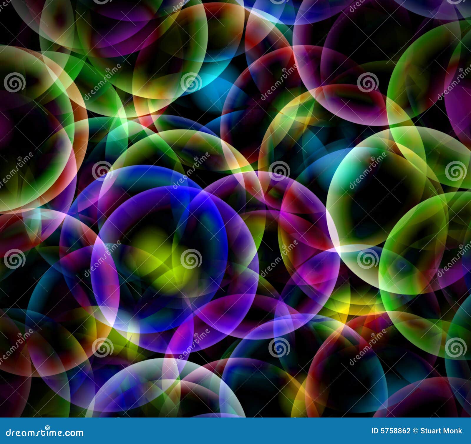 Abstract bubbles stock illustration. Illustration of rainbow - 5758862