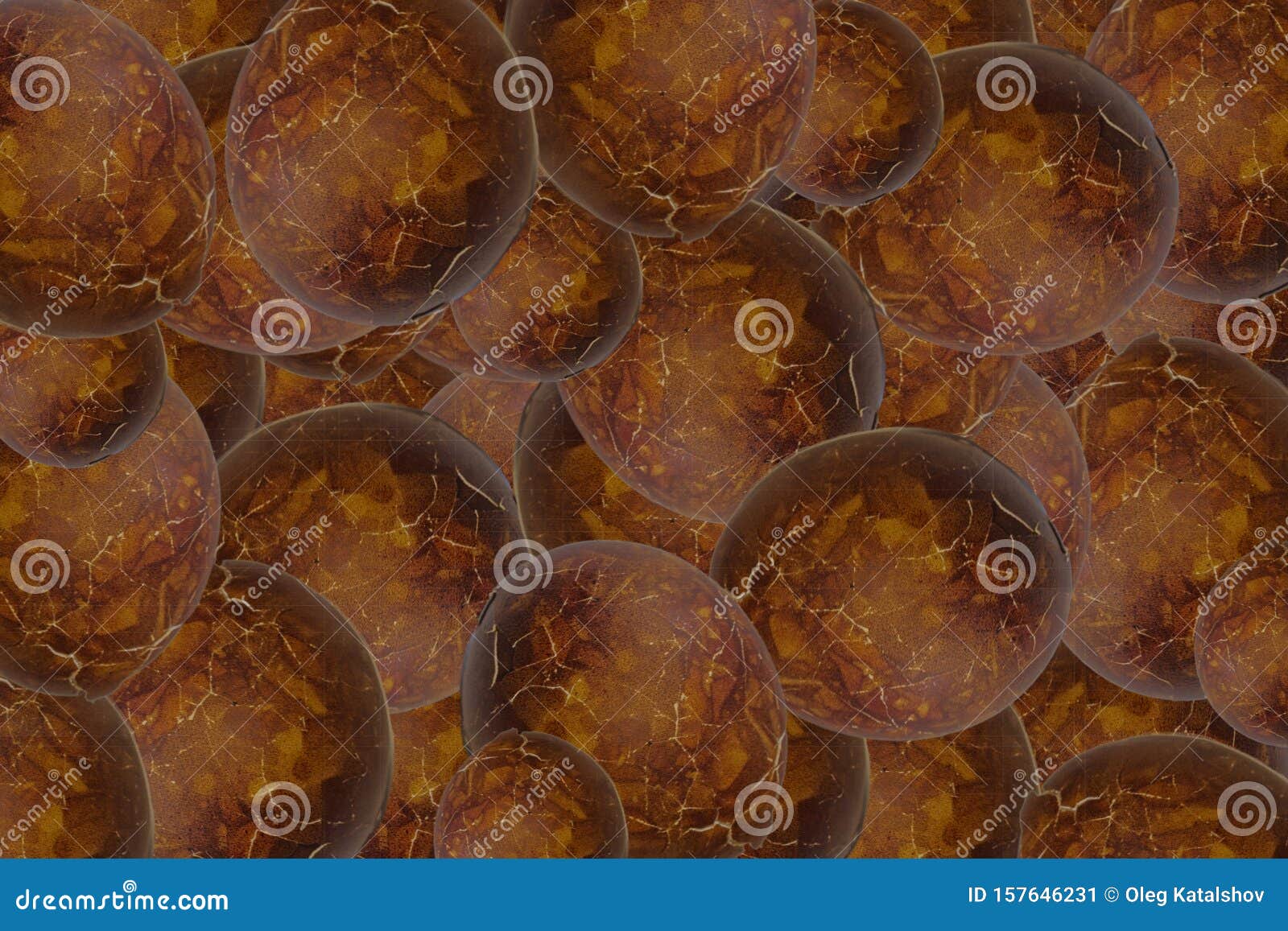 Abstract Bubbles, Cells Under a Microscope Stock Illustration ...