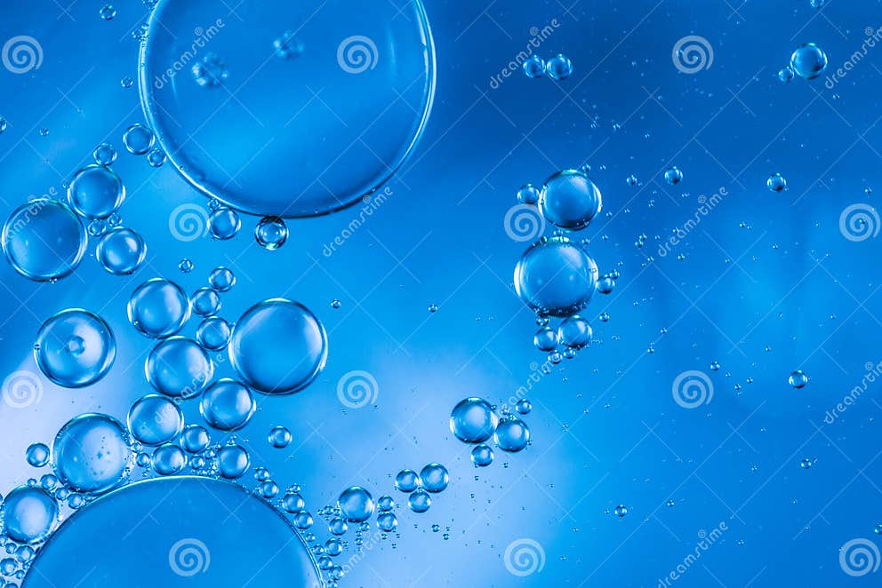 Abstract Bubbles of Oxygen Floating Towards the Surface Stock Image ...