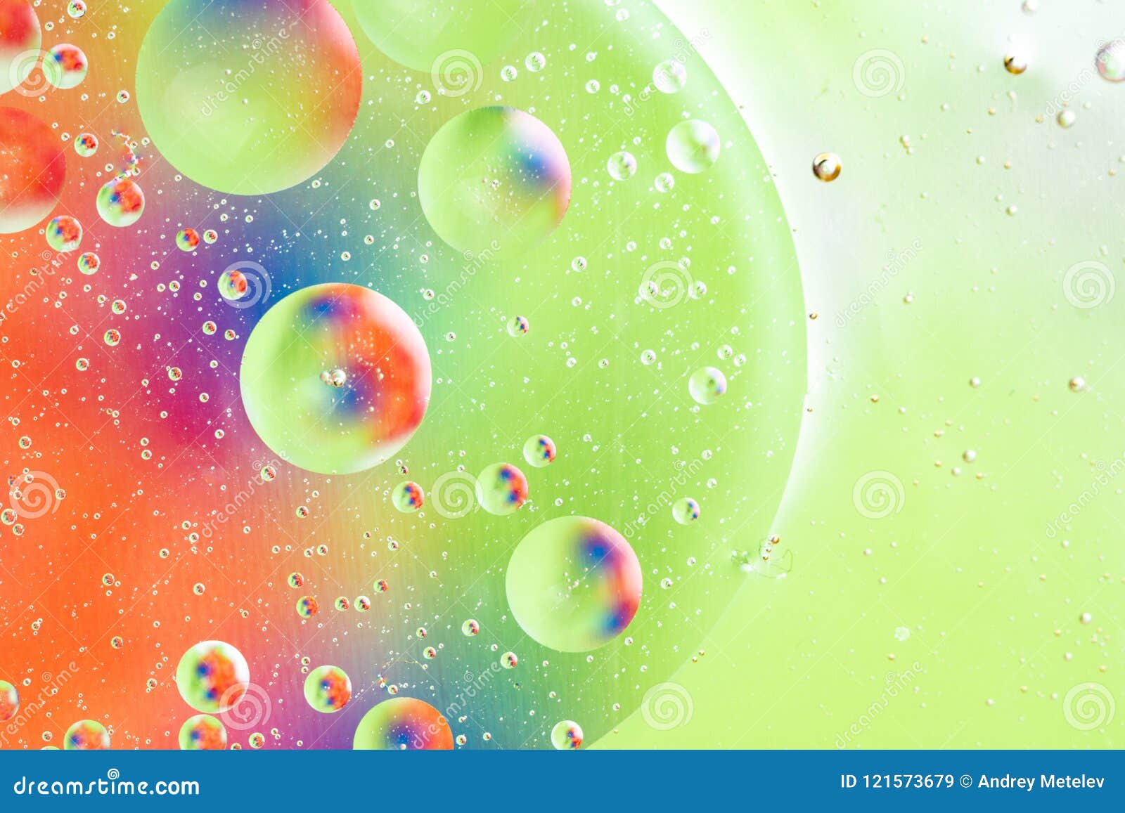 Abstract Bubbles Round Shape on the Liquid Stock Image - Image of ...