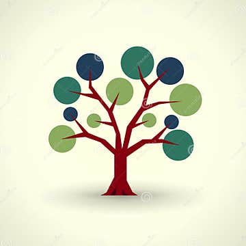 Abstract bubbles tree stock vector. Illustration of logotype - 67161631