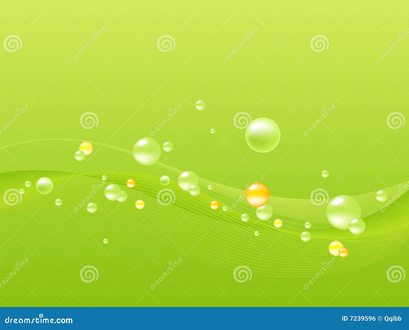 Abstract Bubbles and Wave Background Stock Vector - Illustration of ...