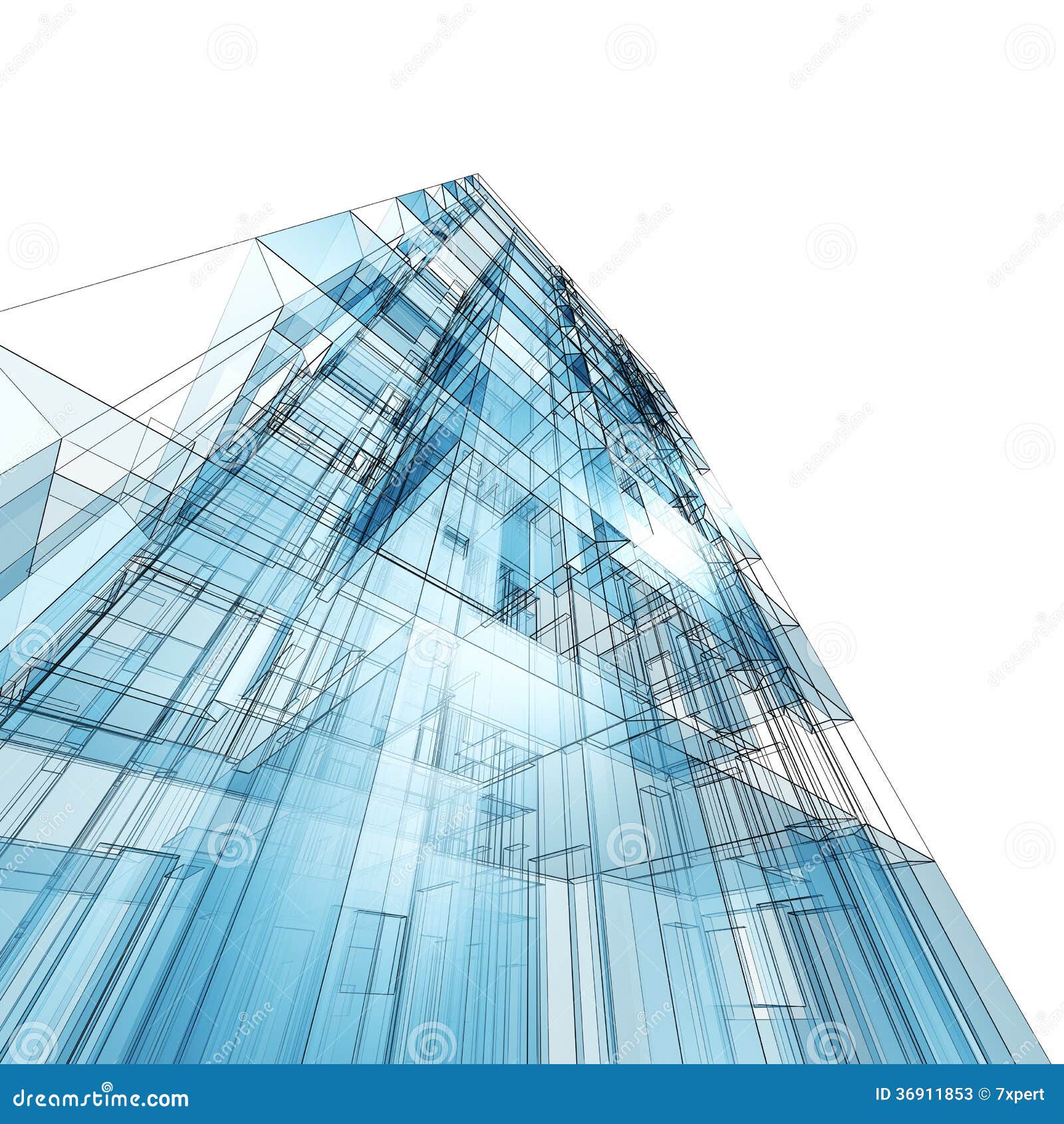 Abstract building stock illustration. Illustration of blue - 36911853
