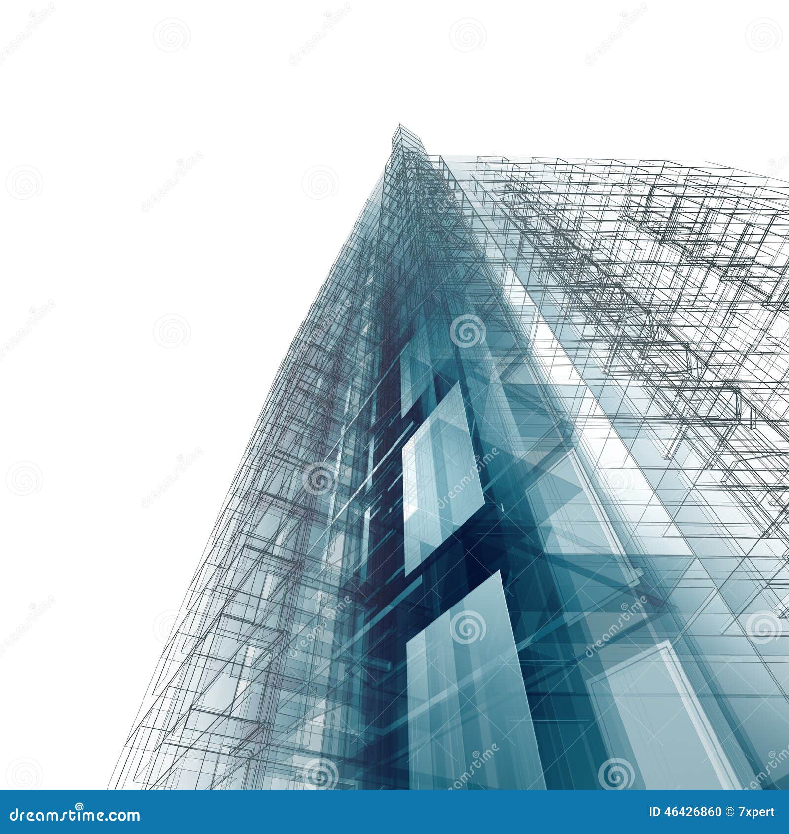 Abstract building stock illustration. Illustration of futuristic - 46426860