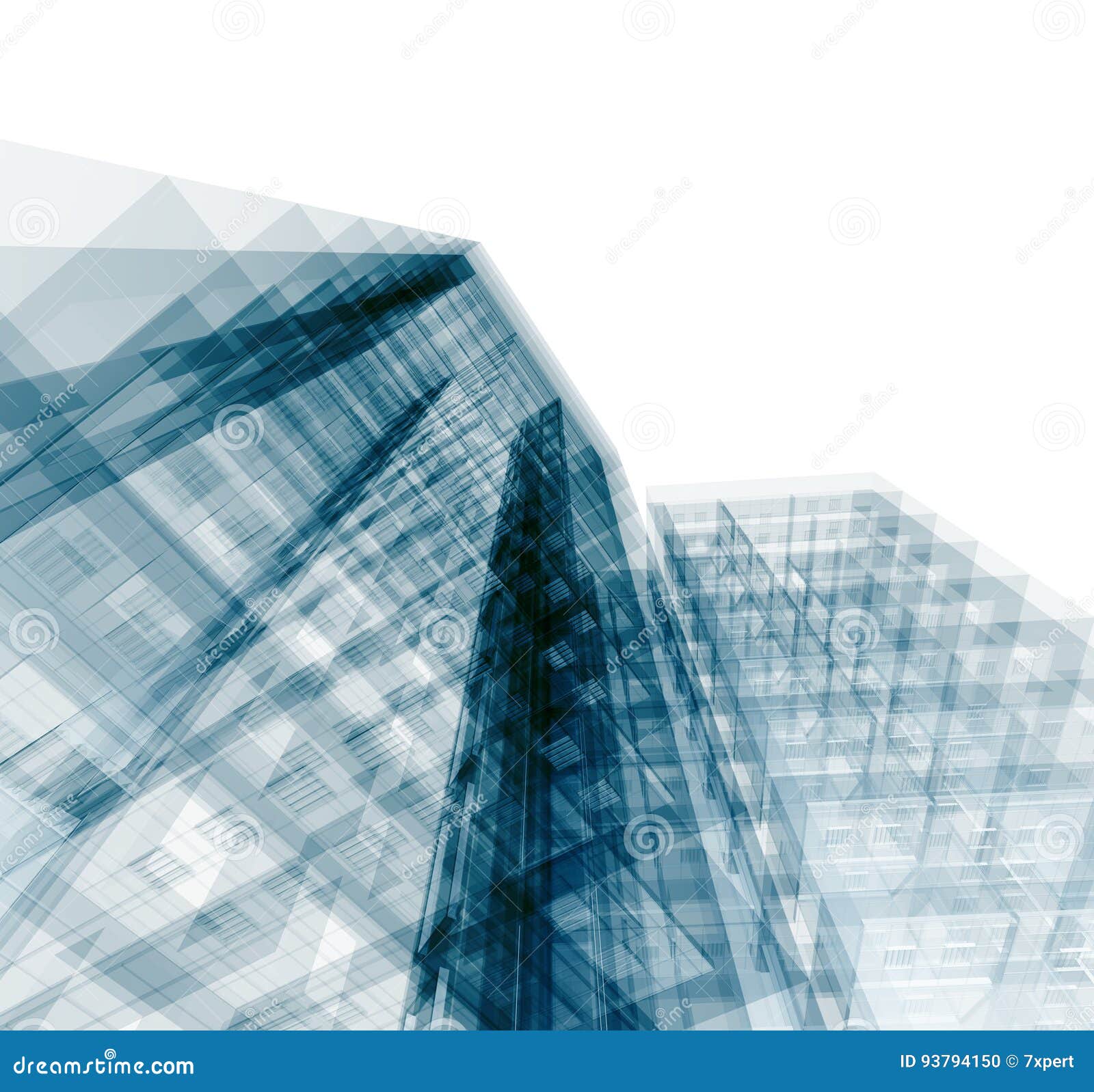 Abstract building stock illustration. Illustration of exterior - 93794150