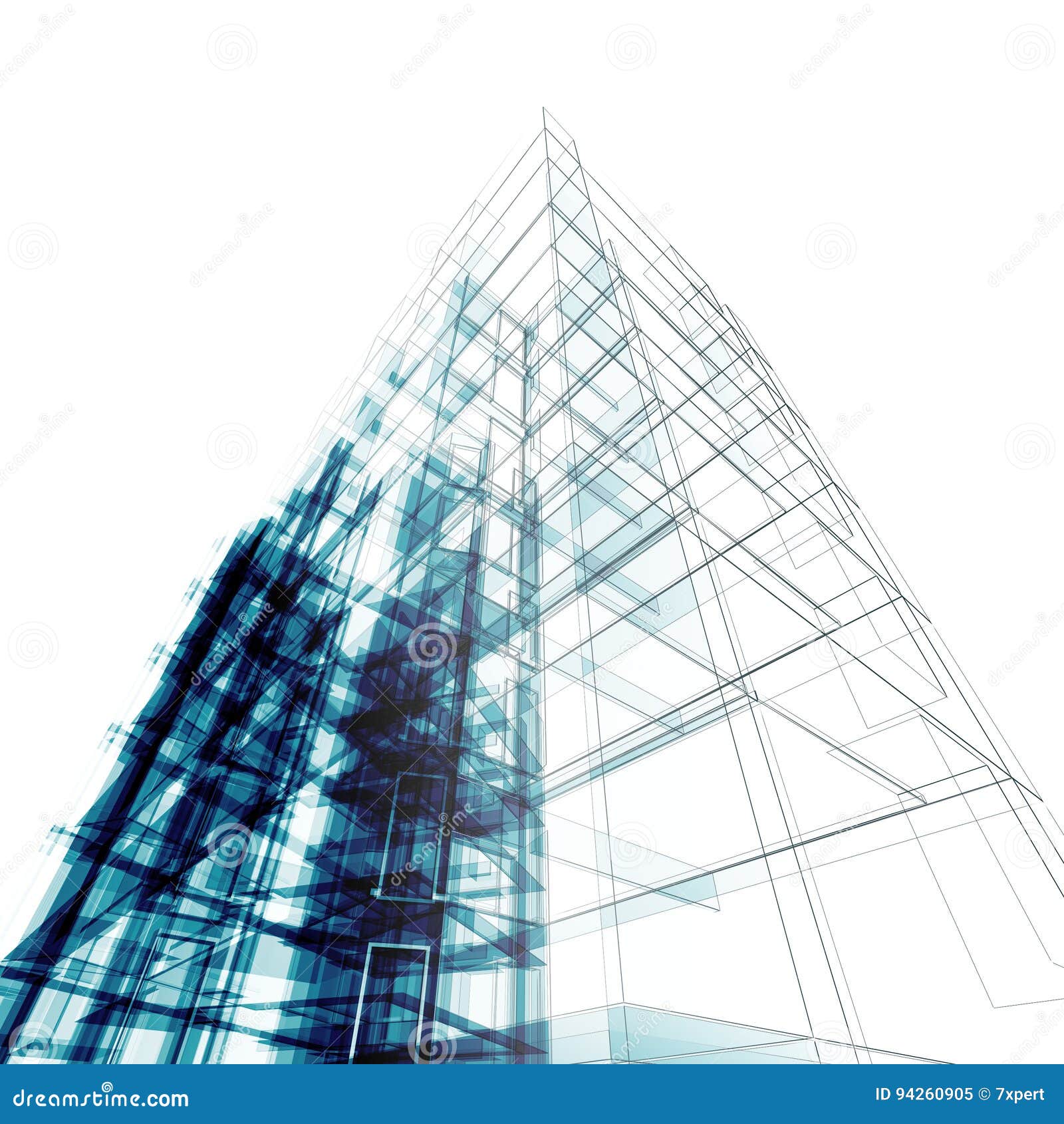 Abstract building stock illustration. Illustration of exterior - 94260905