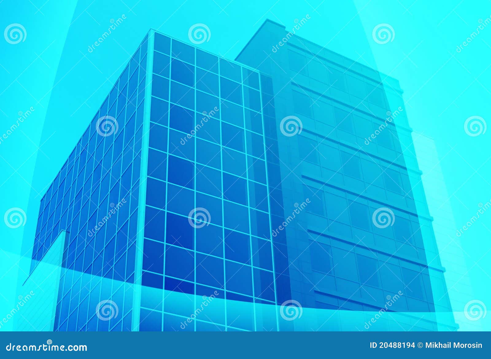 Abstract Building Background Stock Illustration - Illustration of ...