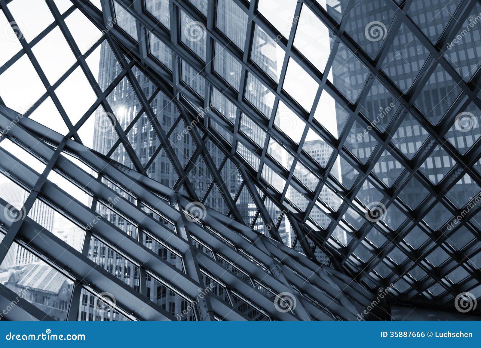 Abstract Building Construction Stock Photo - Image of reflection ...