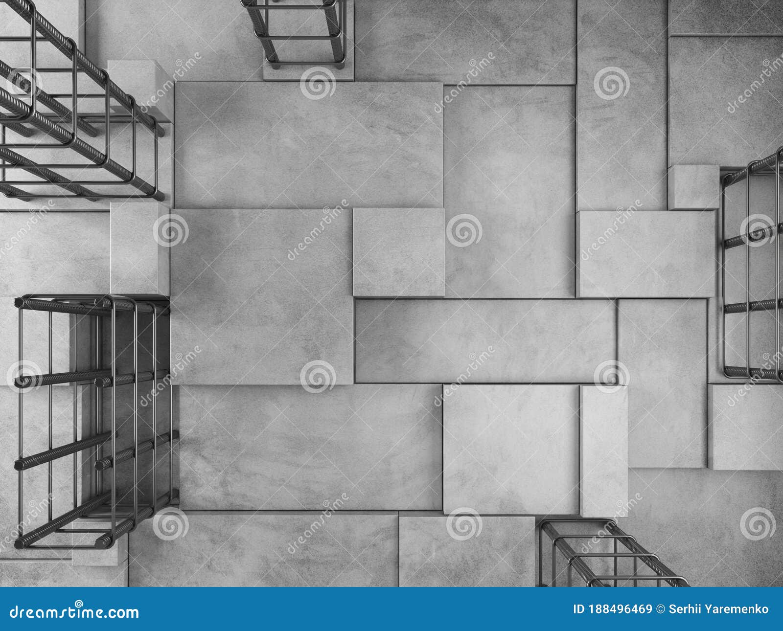 Abstract Building Construction Stock Illustration - Illustration of ...