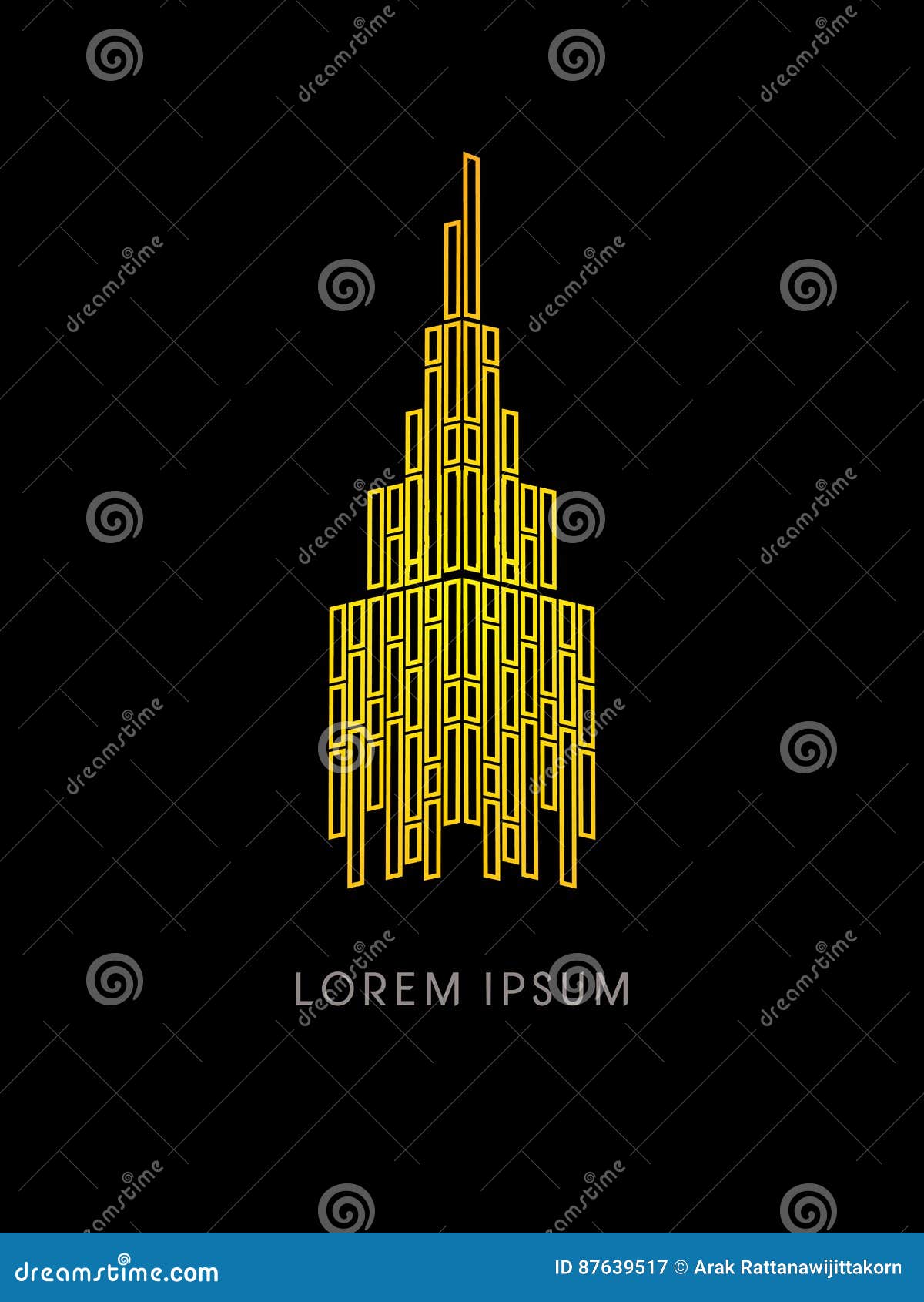 Abstract building graphic stock vector. Illustration of high - 87639517
