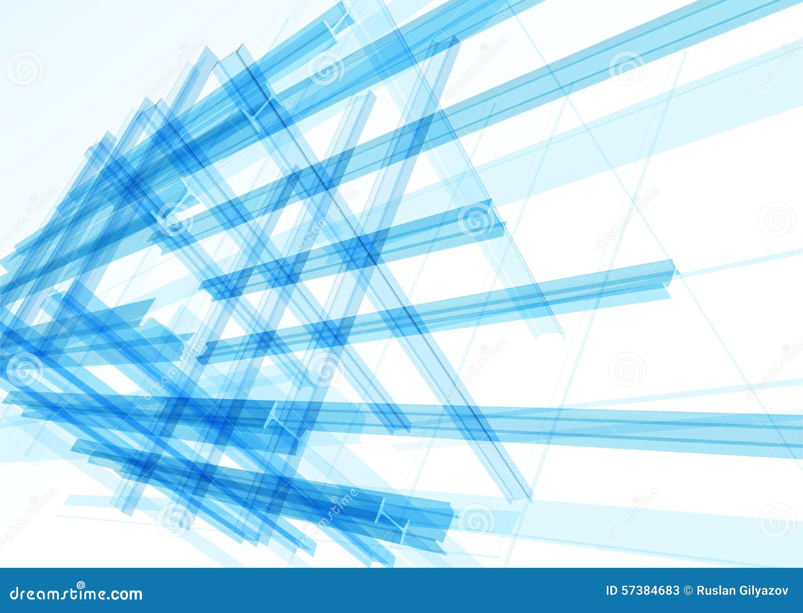 Abstract Building from the Lines Stock Illustration - Illustration of ...