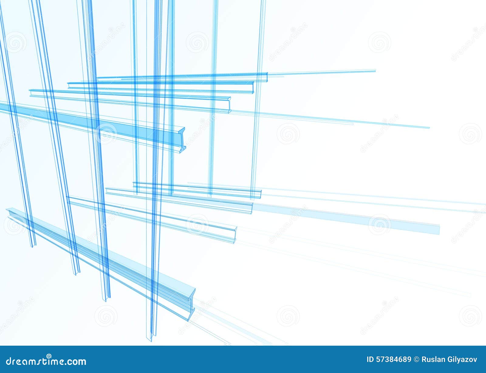 Abstract Building from the Lines Stock Vector - Illustration of graphic ...