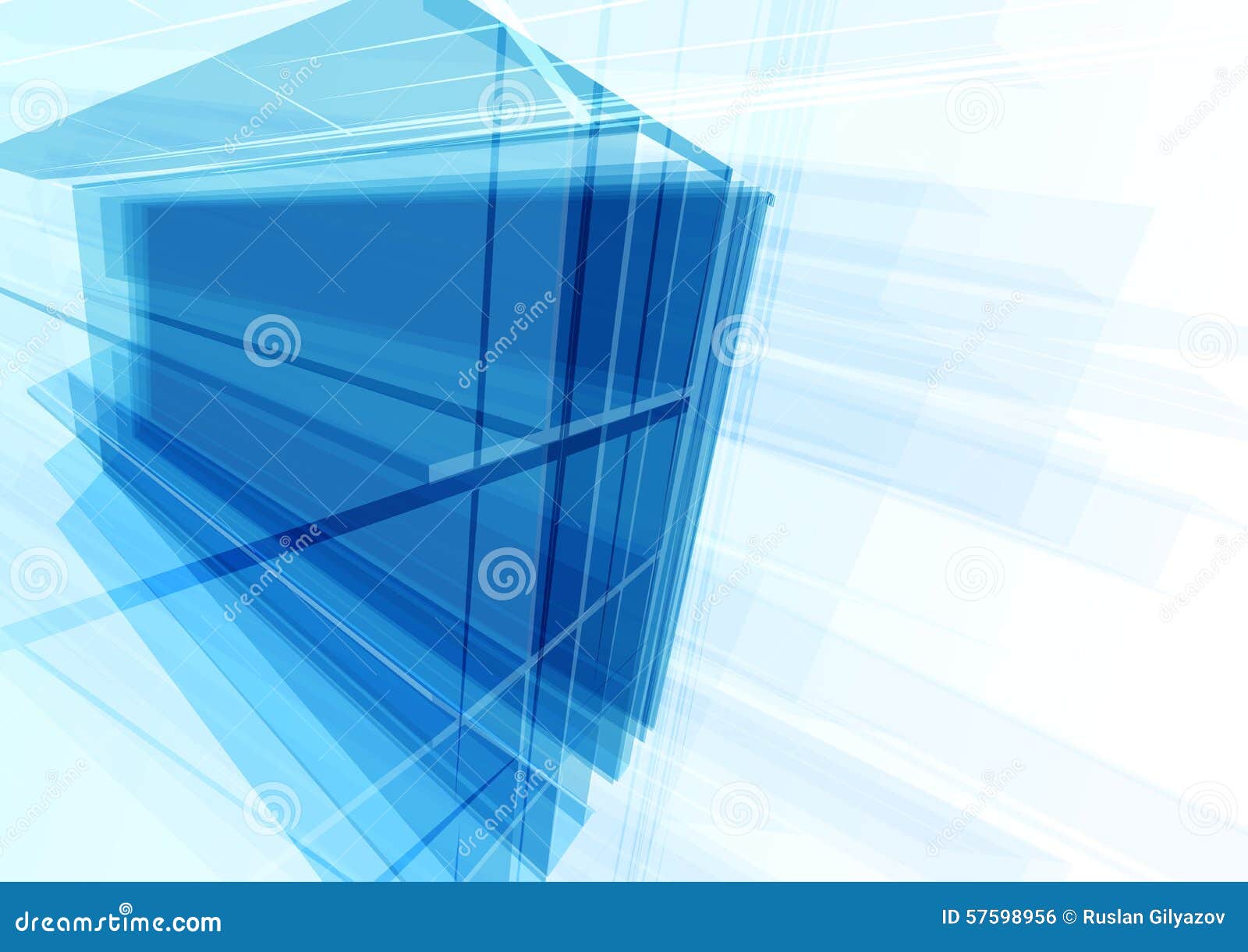 Abstract Building from the Lines Stock Illustration - Illustration of ...