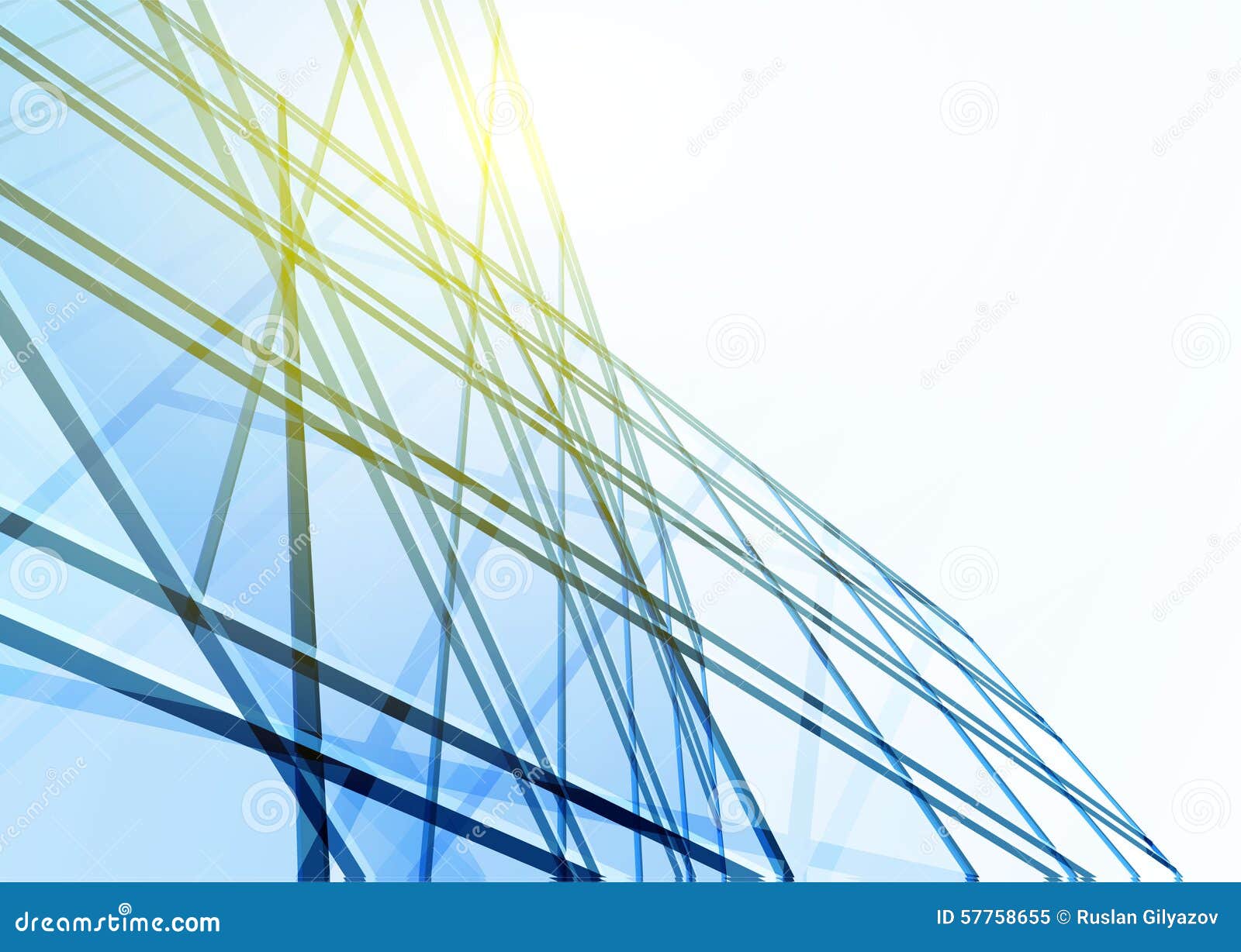 Abstract Building from the Lines Stock Vector - Illustration of ...