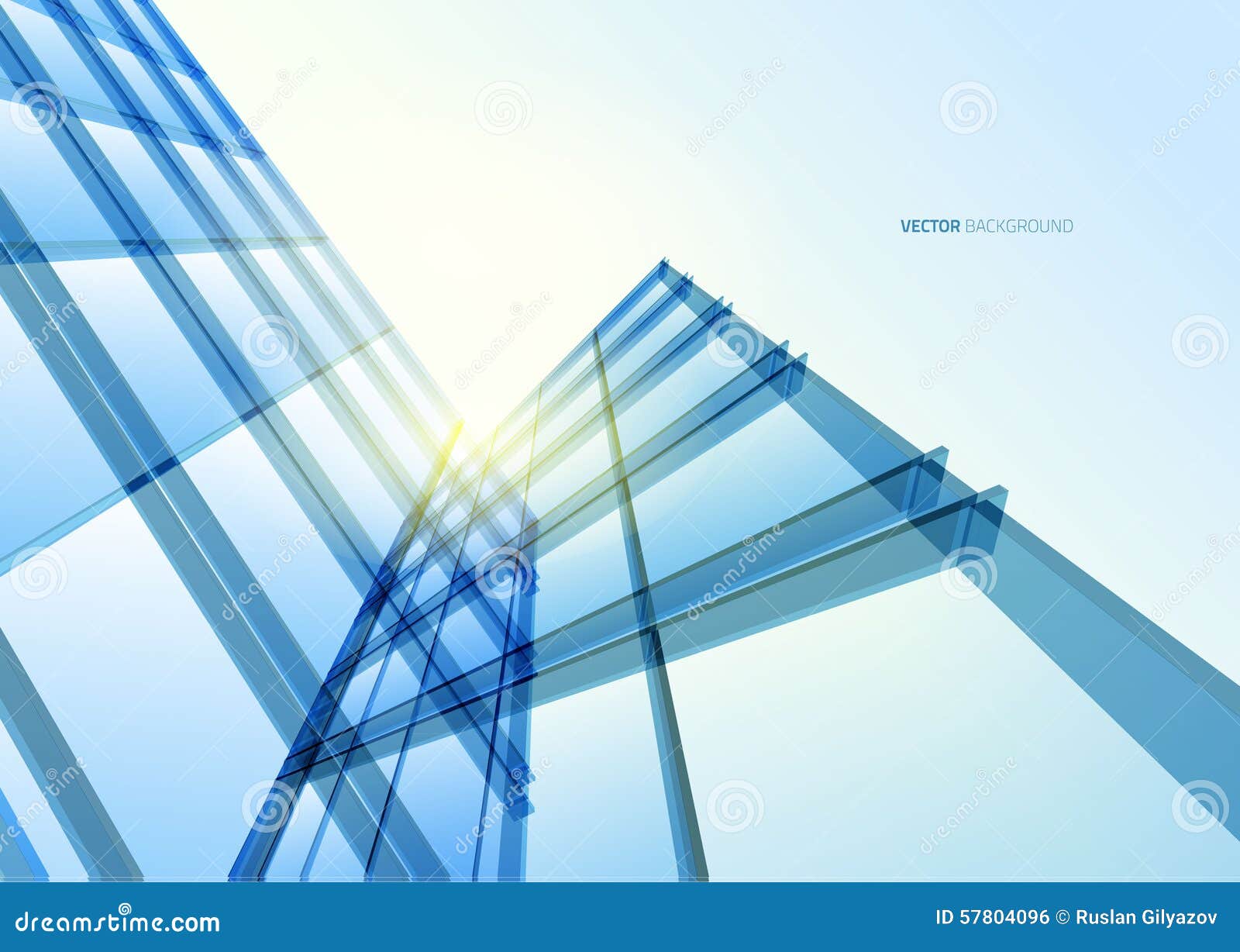 Abstract Building from the Lines Stock Vector - Illustration of concept ...