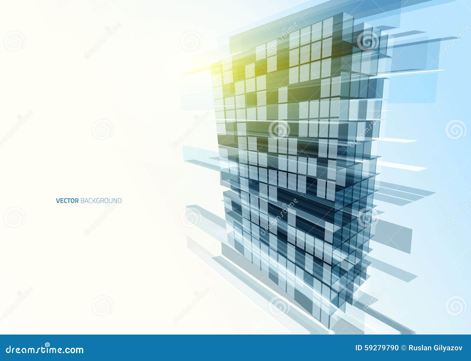 Abstract Building from the Lines Stock Vector - Illustration of ...