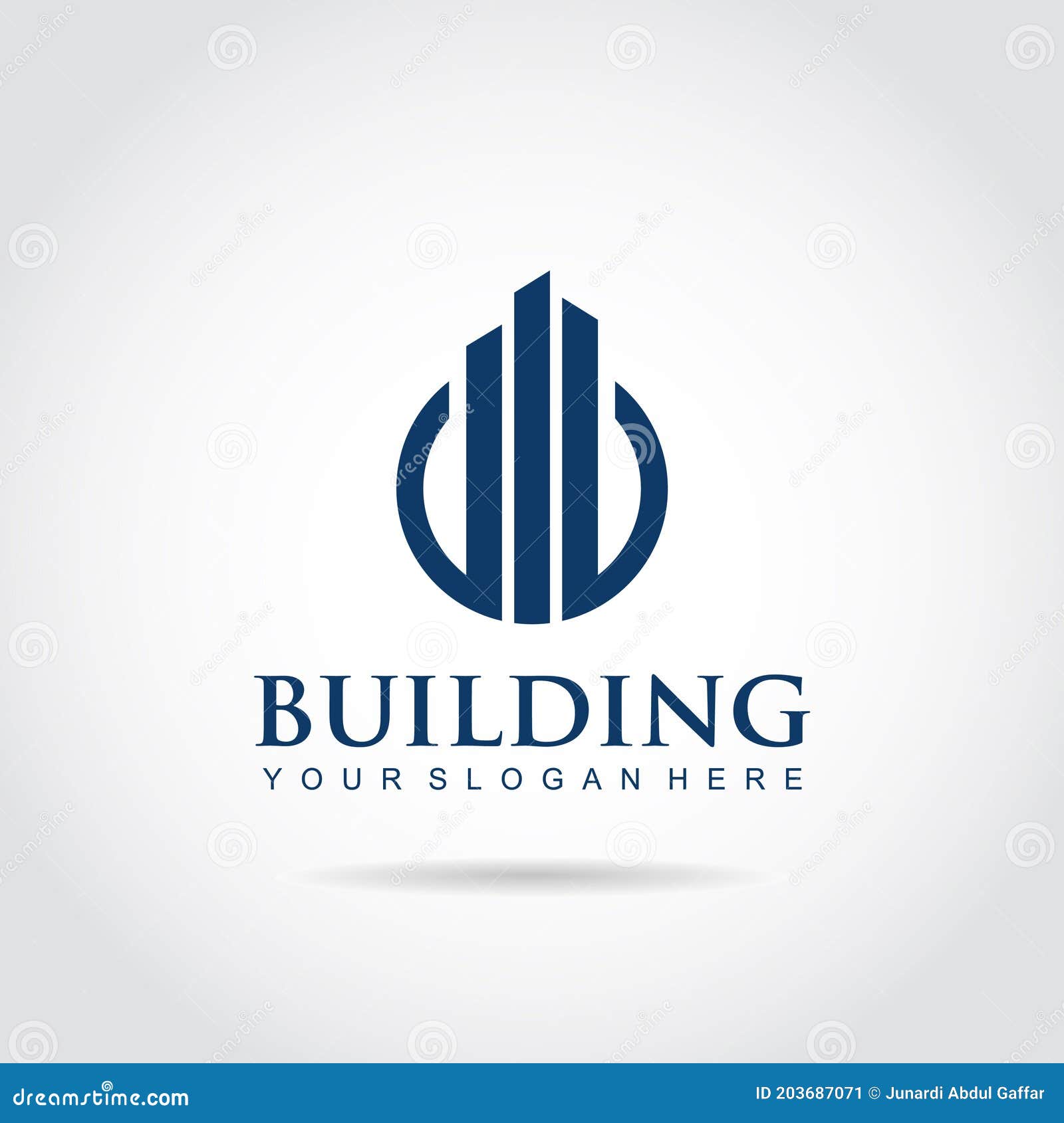 Abstract Building Logo Design. Vector Illustration Stock Vector ...