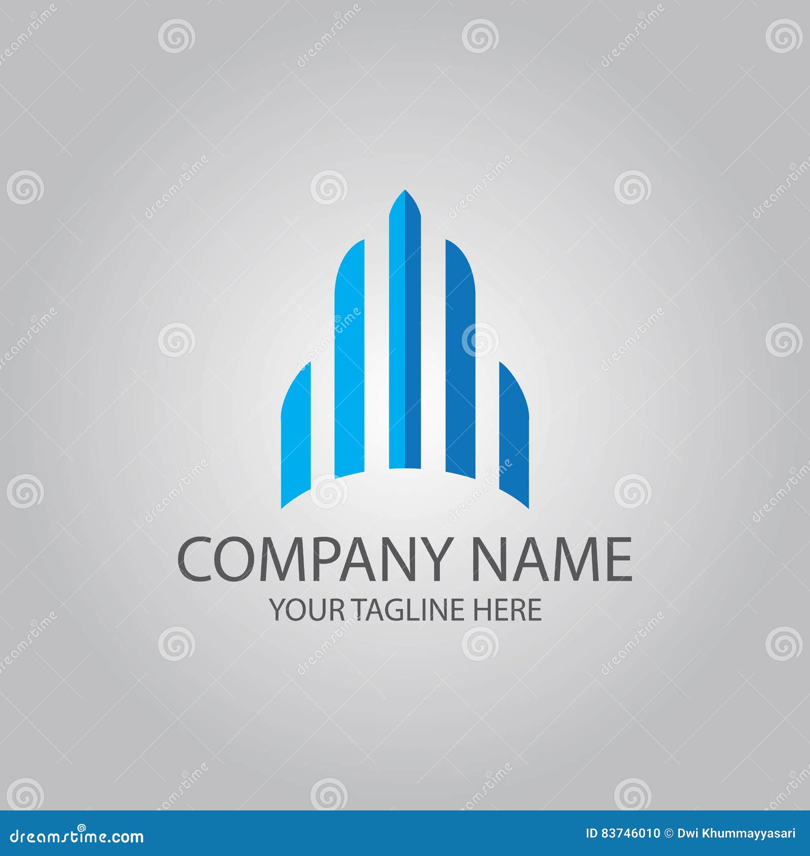 Abstract Building Tower Construction Logo Stock Vector - Illustration ...