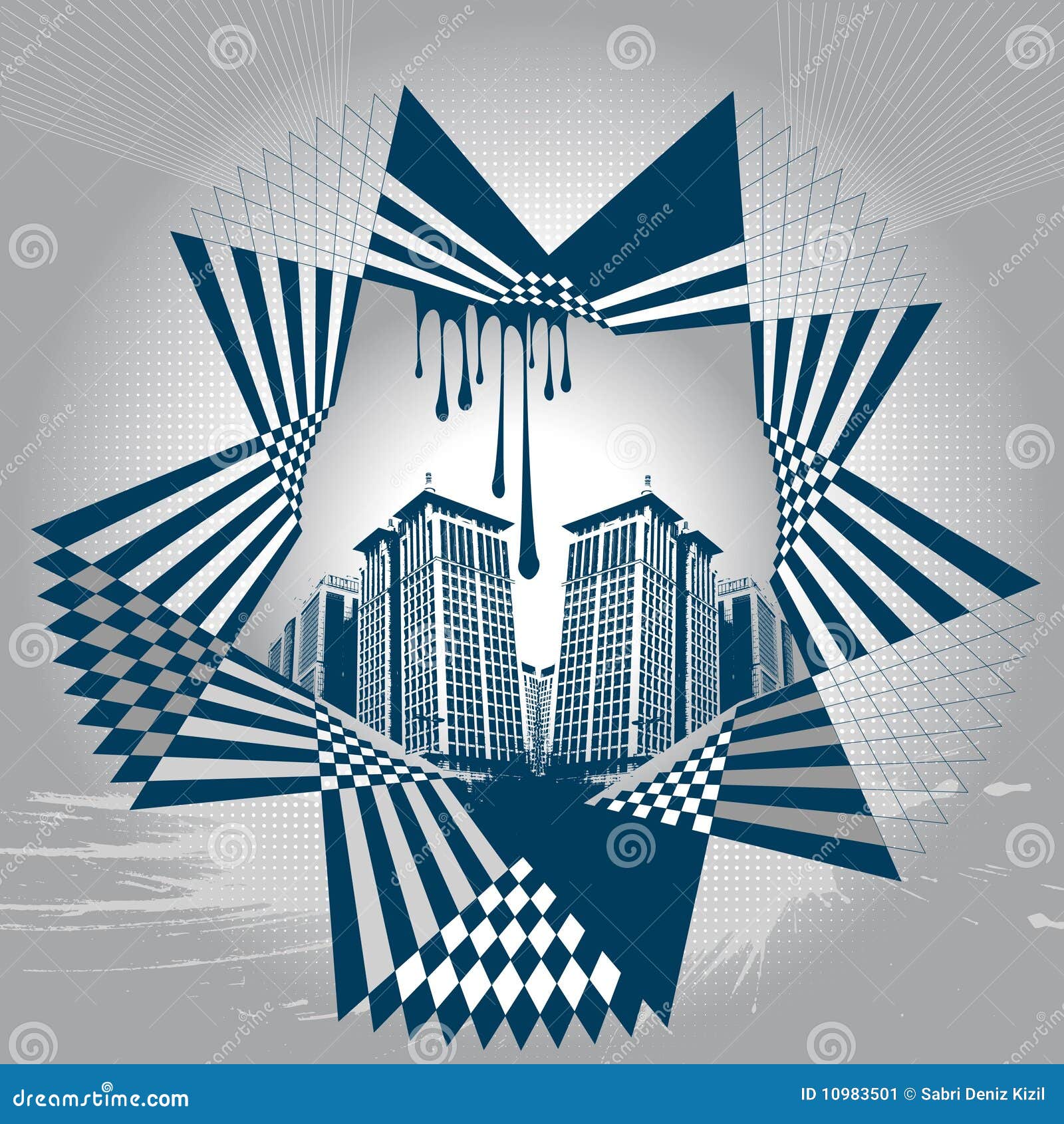 Abstract building view stock vector. Illustration of grunge - 10983501