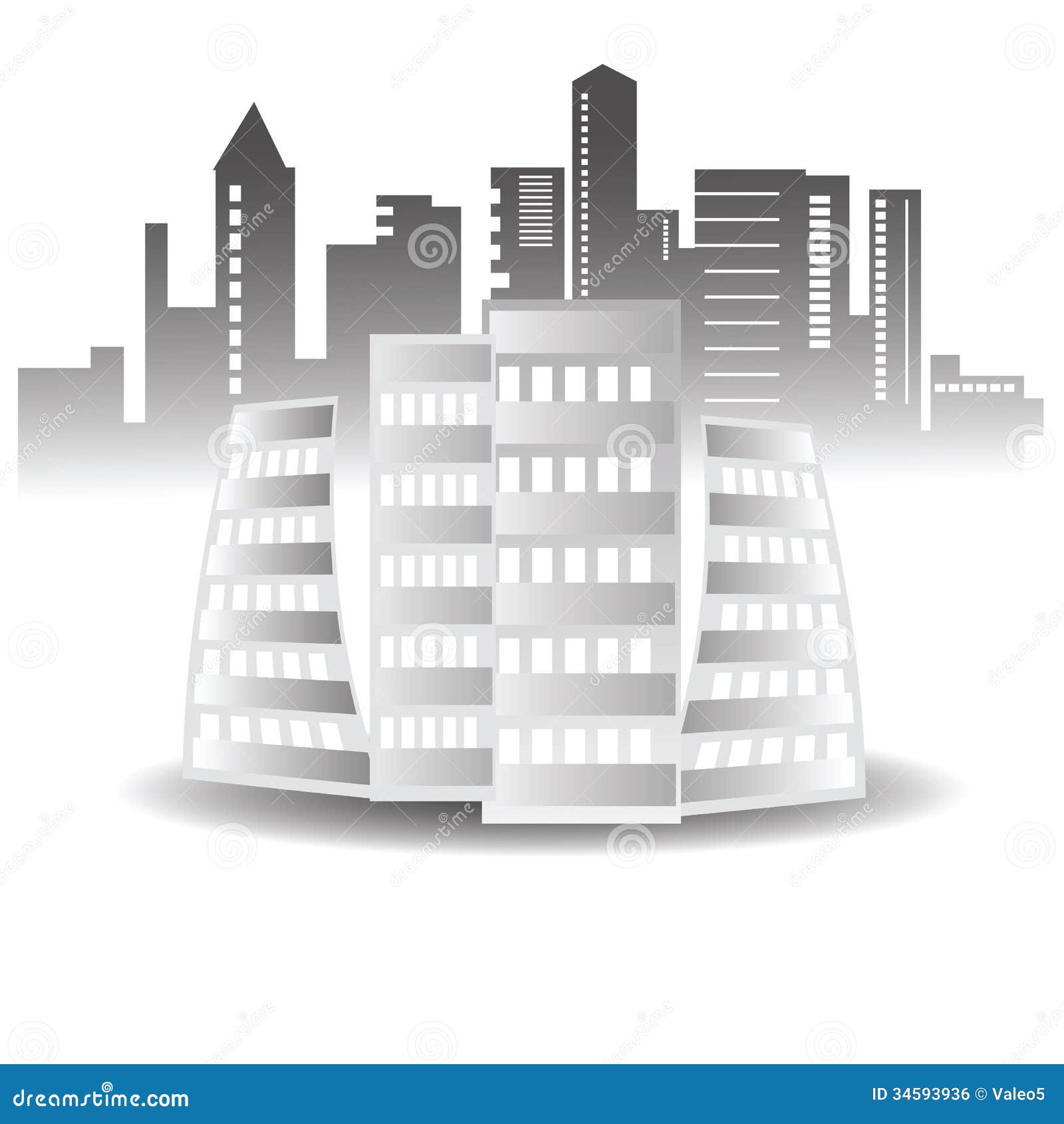 Abstract buildings stock vector. Illustration of ladder - 34593936