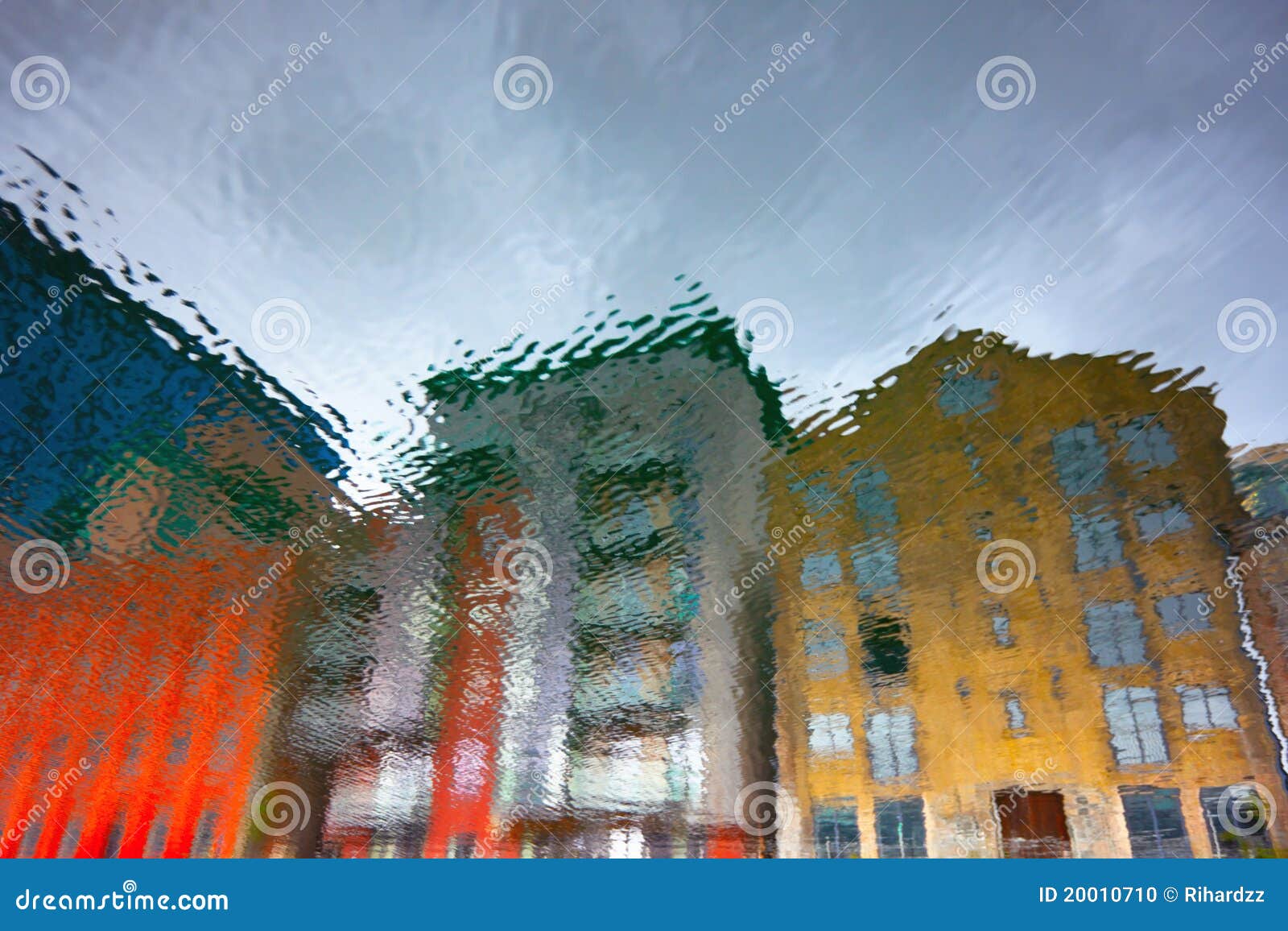 Abstract Buildings Reflections Stock Photo - Image of urban, harbor ...