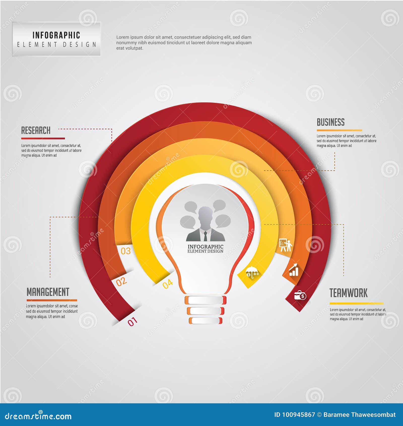 Abstract Bulb Idea Design Template. Stock Vector - Illustration of bulb ...