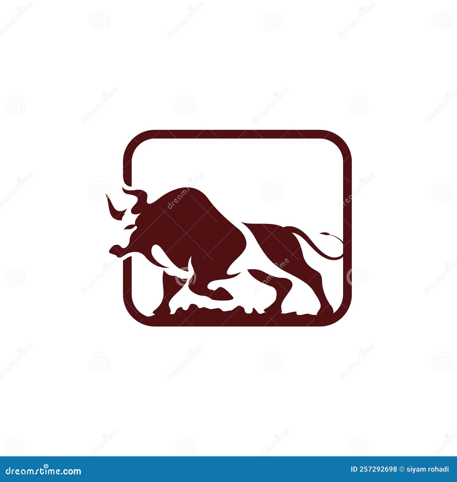 Abstract Bull Logo Vector Illustrations Design Icon Logo Stock Vector ...