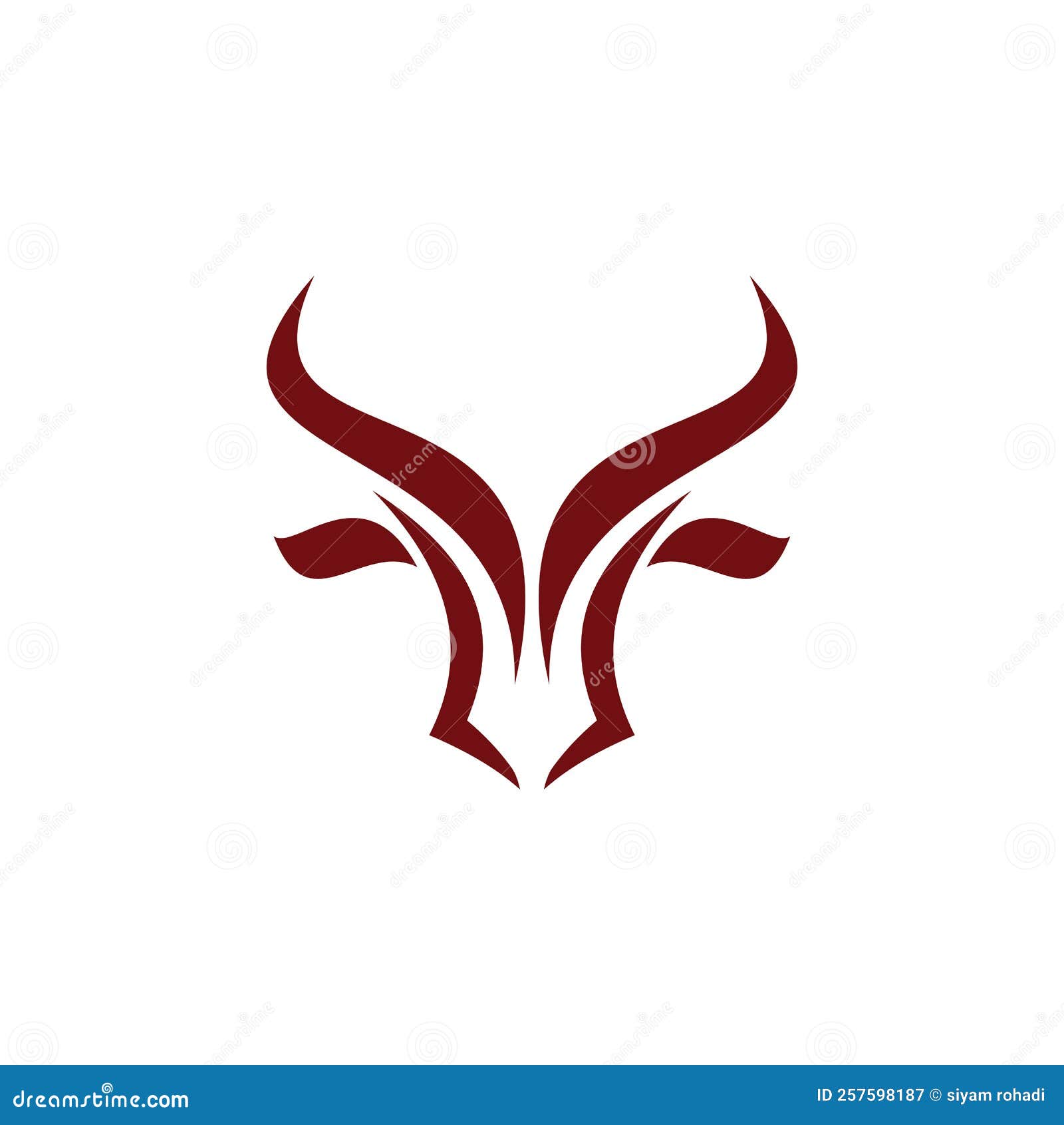 Abstract Bull Logo Vector Illustrations Design Icon Logo Stock Vector ...