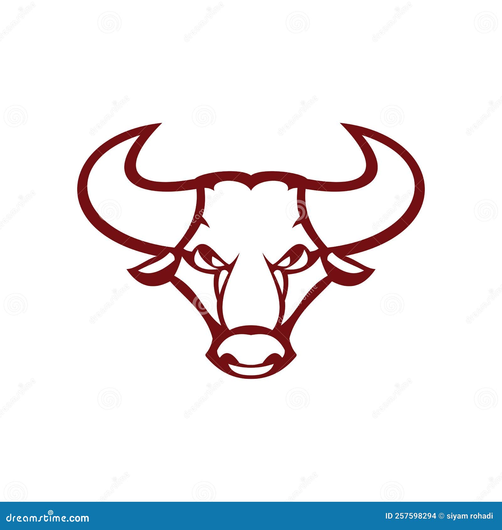 Abstract Bull Logo Vector Illustrations Design Icon Logo Stock Vector ...